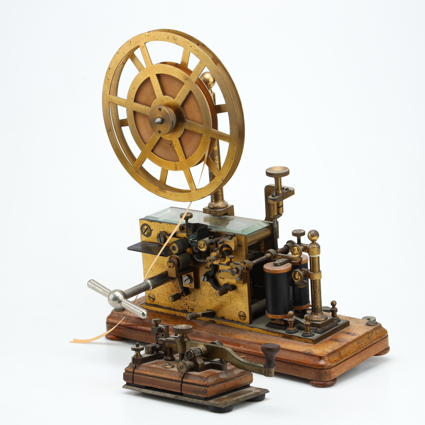 Images for 3354380. A telegraph and a telegraph key, LM Ericson, first ...