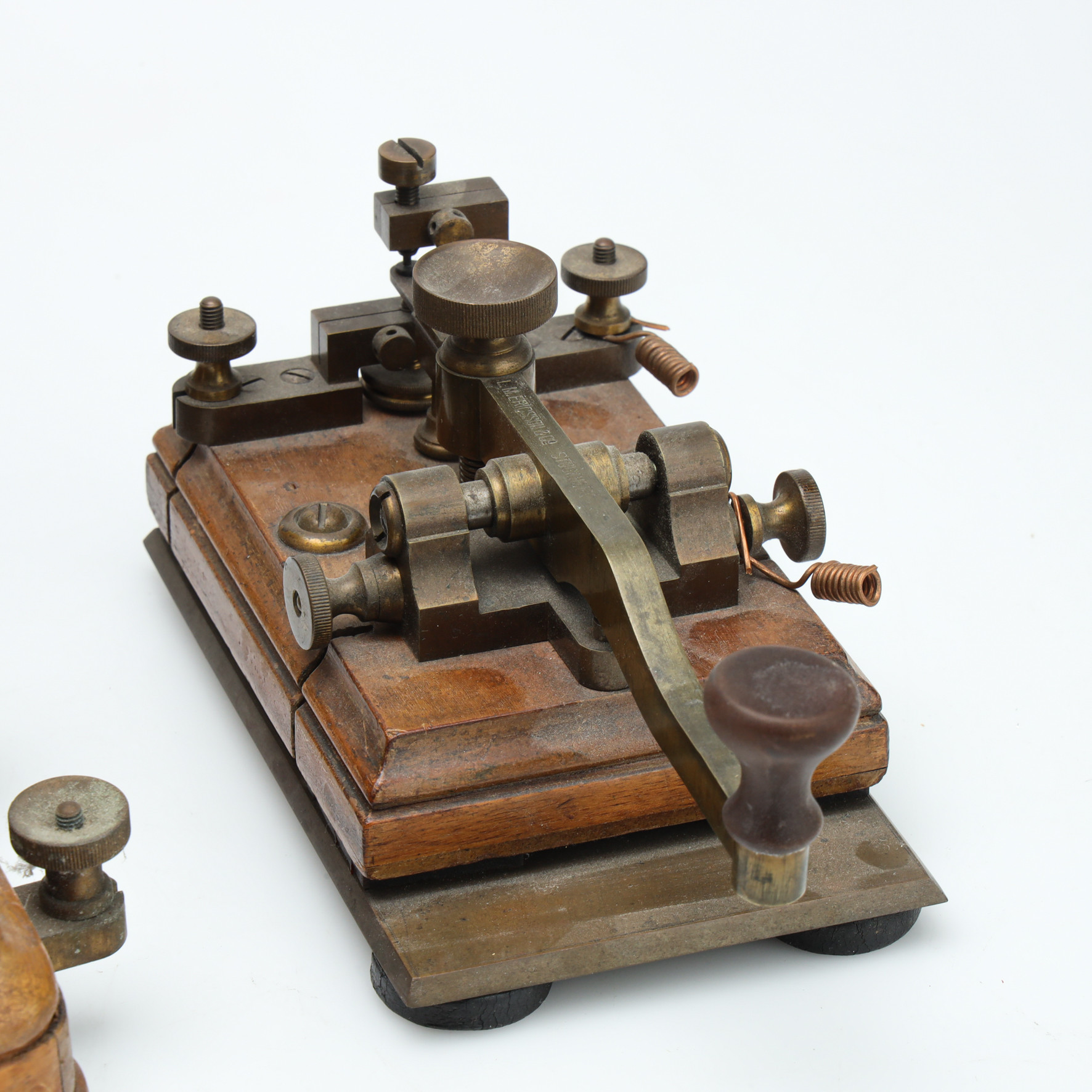 Images for 3354380. A telegraph and a telegraph key, LM Ericson, first ...