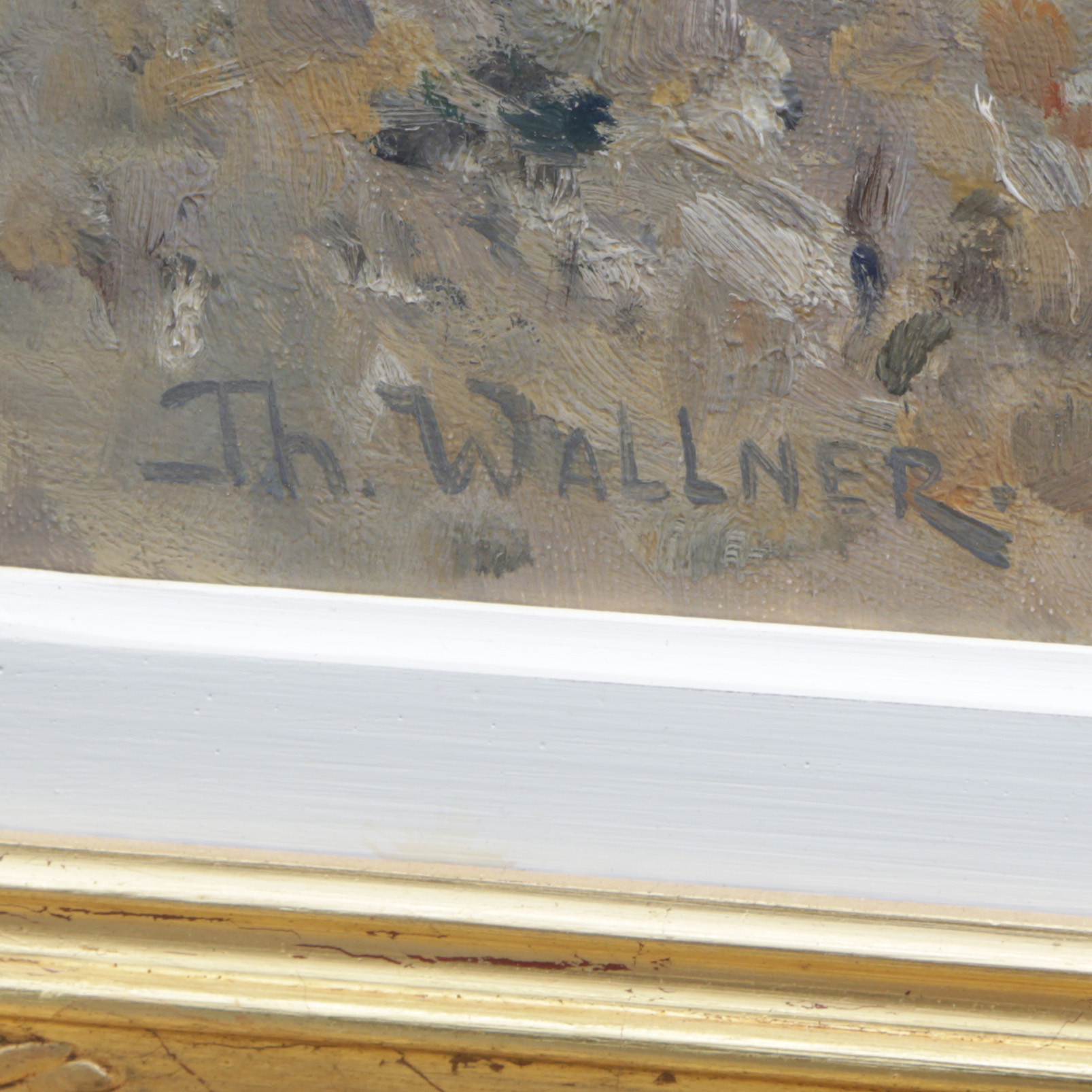 THURE WALLNER. OLJA, på duk, älgmotiv, signerad. Konst - Måleri - Auctionet