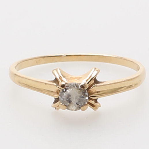 Images for 335970. RING in 18K yellow gold set with brilliant cut stone ...
