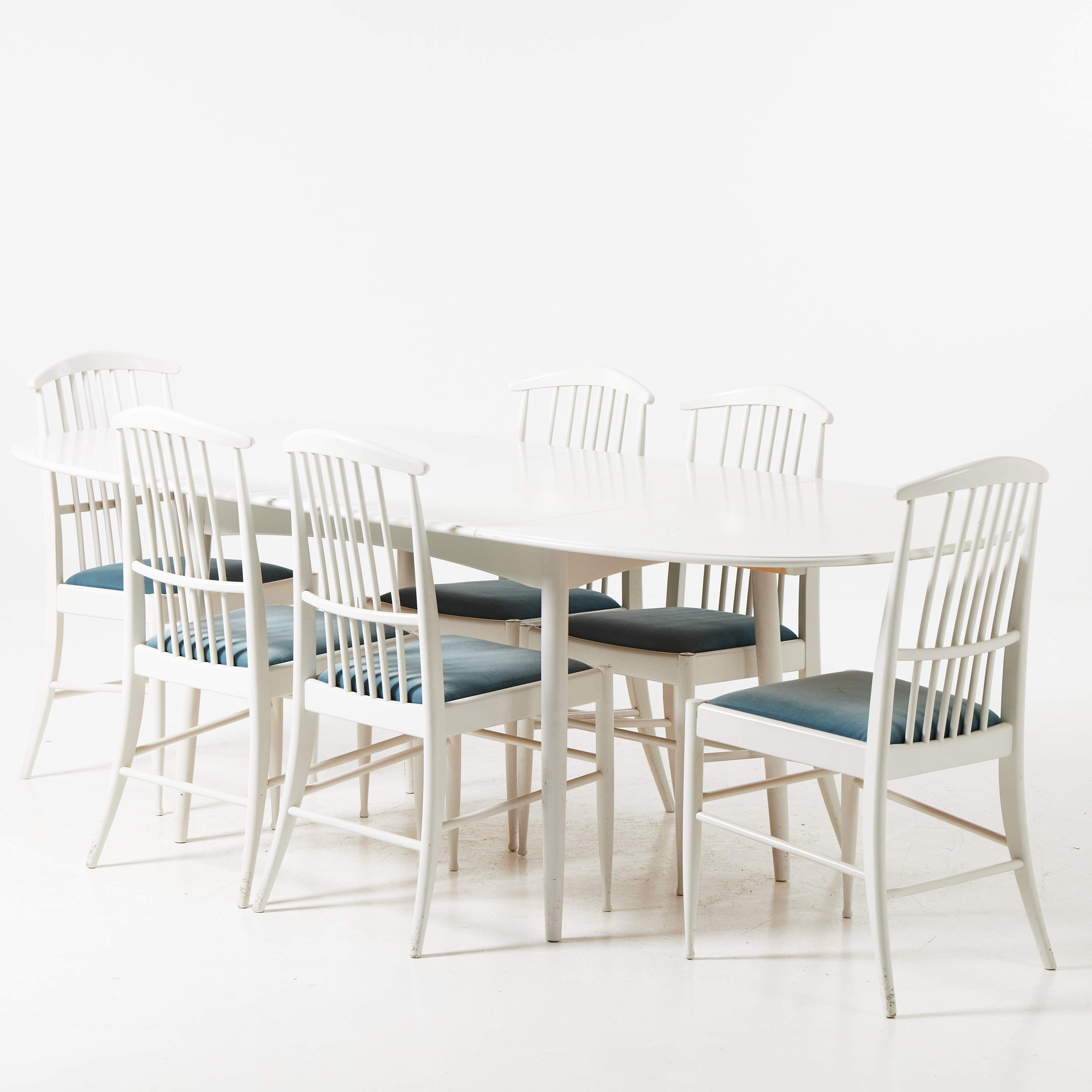 MATGRUPP, 7 delar, "Charlotte", Asko, formgivare Olli Borg (bord) och ...