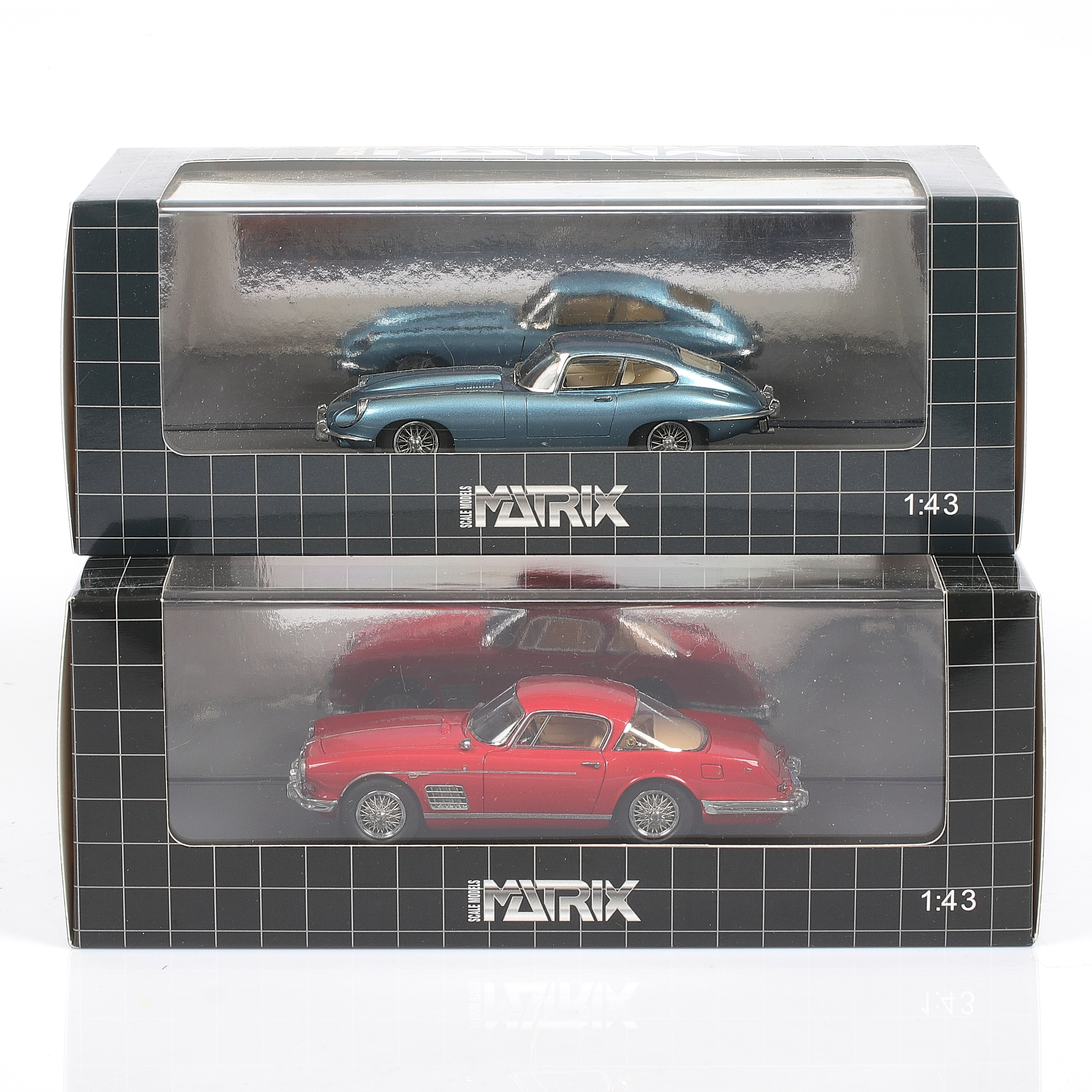 Images for 3364711. MODEL CARS, 2 pcs, metal/resin, Jaguar XK150, 1957 ...