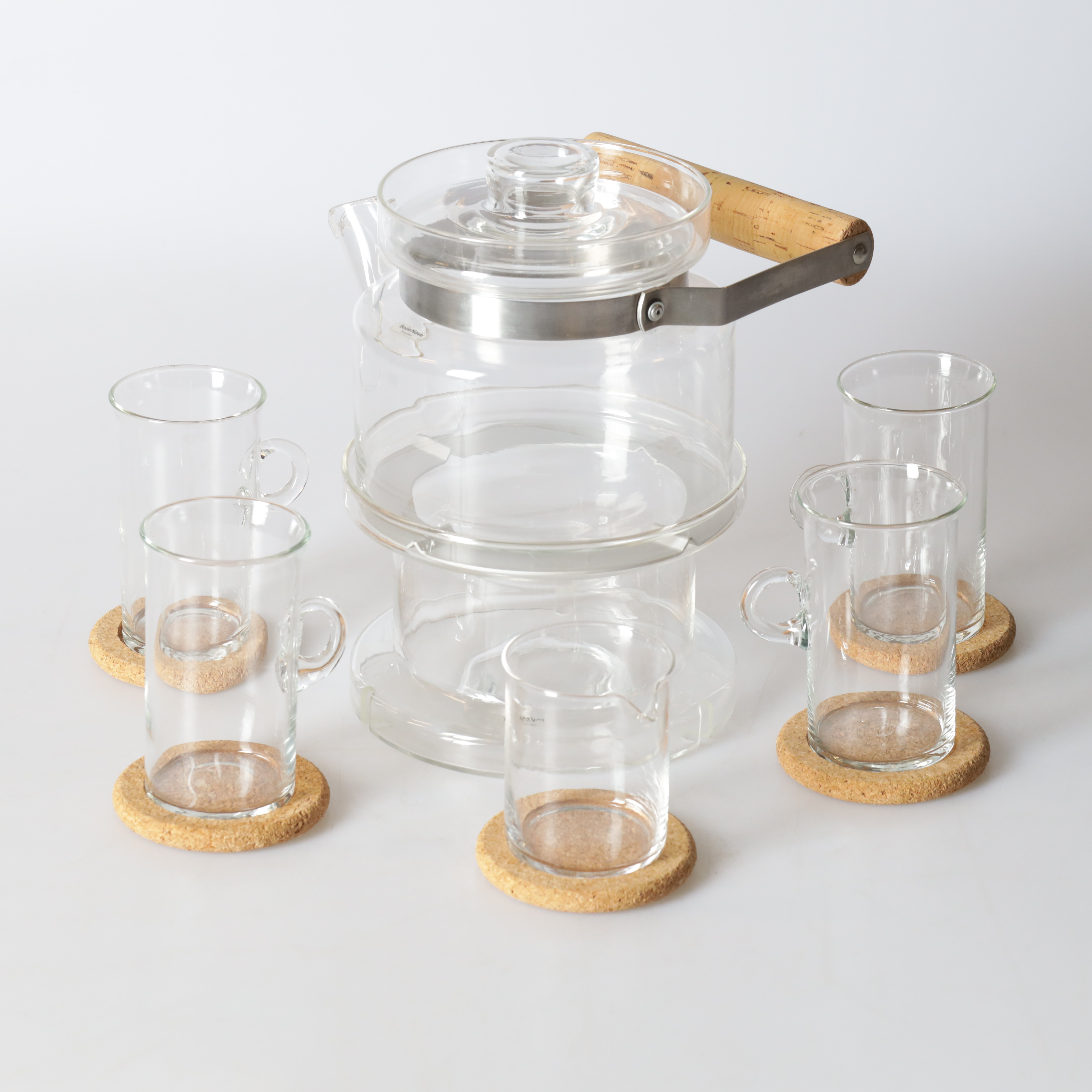 SIGNE PERSSON-MELIN. A glass 6 dlr tea set, Boda Nova, 1980s. Glass ...
