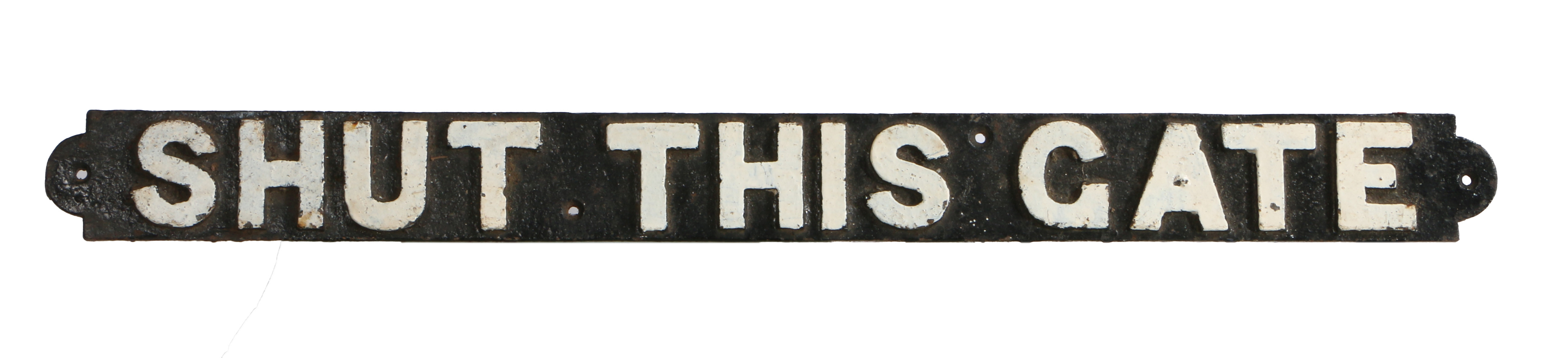 Images for 3369841. A 20TH CENTURY RAILWAY CAST IRON 'SHUT THIS GATE ...