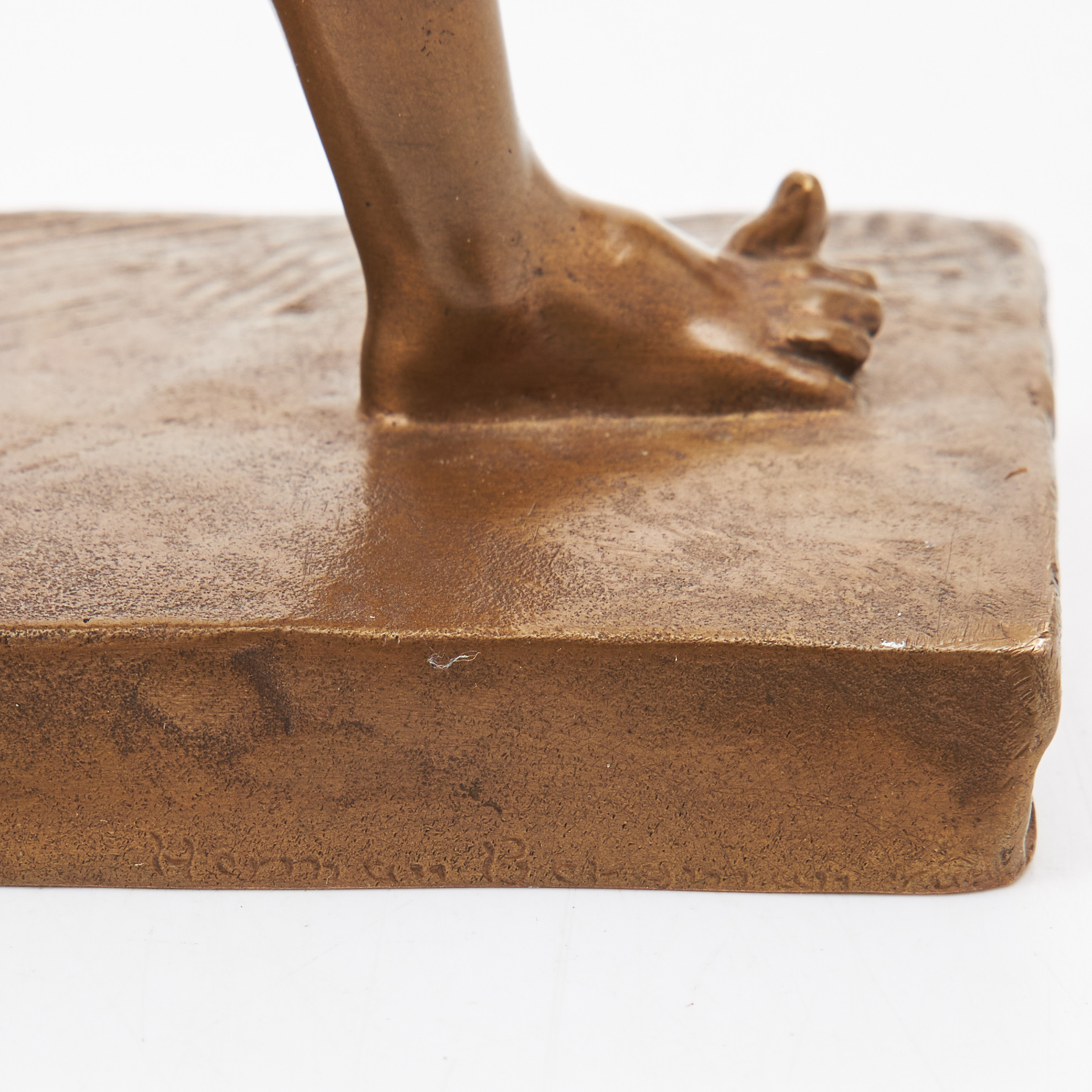 CHRISTIAN ERIKSSON (1858-1935). "Elof", skulptur, brons, signerad och ...