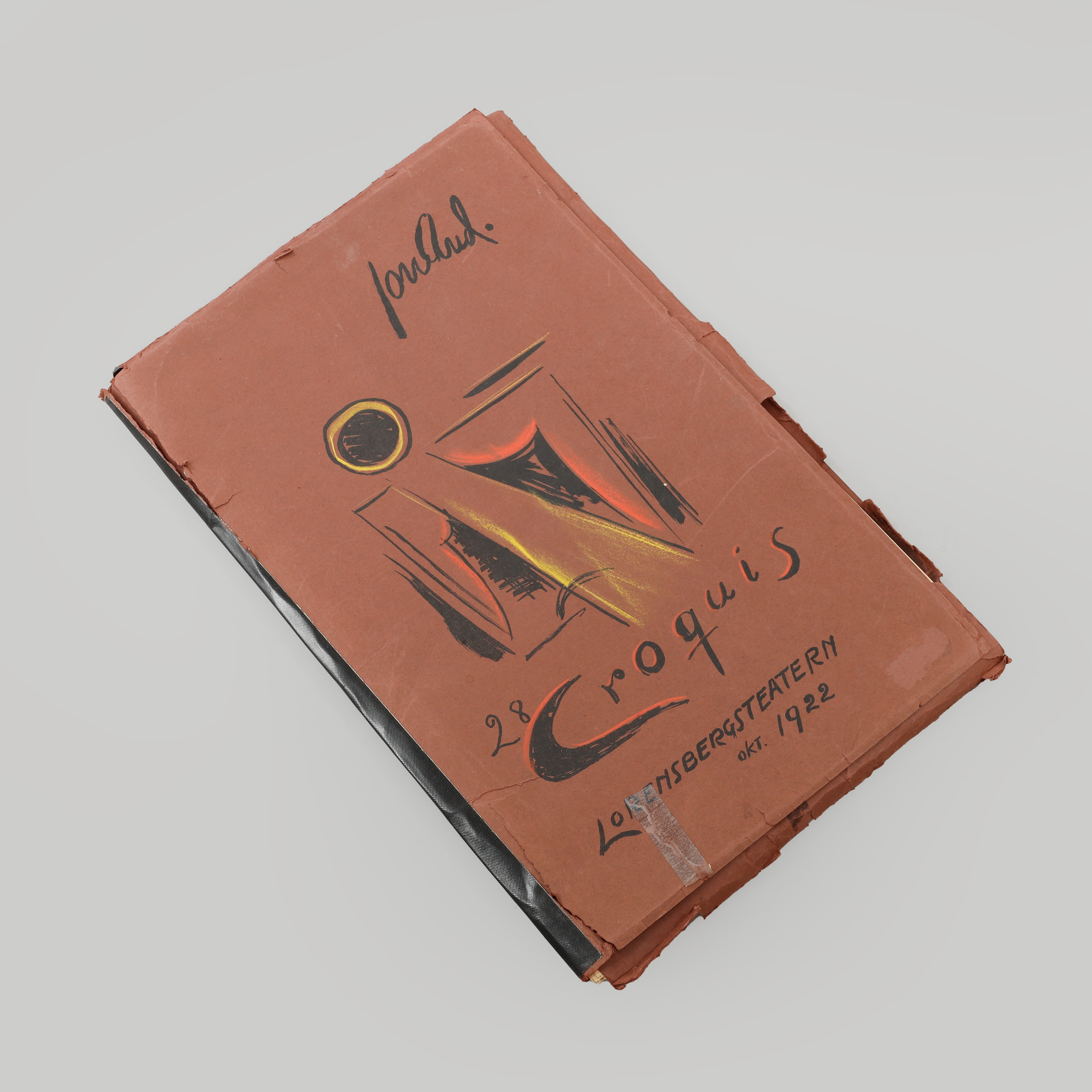 JOHN JON-AND. Mapp, "28 Croquis", litografier, Lorensbergsteatern 1922 ...