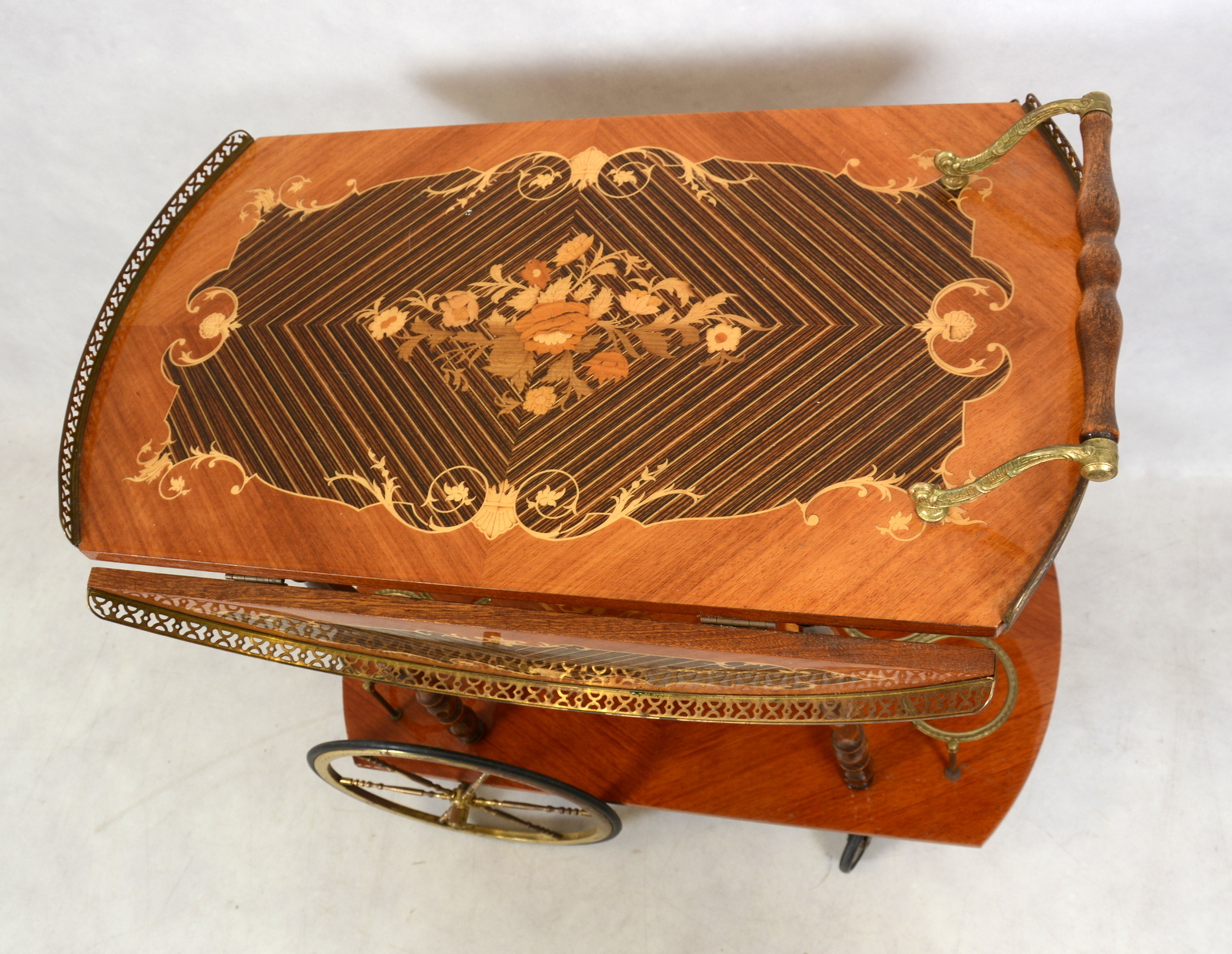 Images for 337462. SERVING TROLLEY, with lattice edge, second half of ...