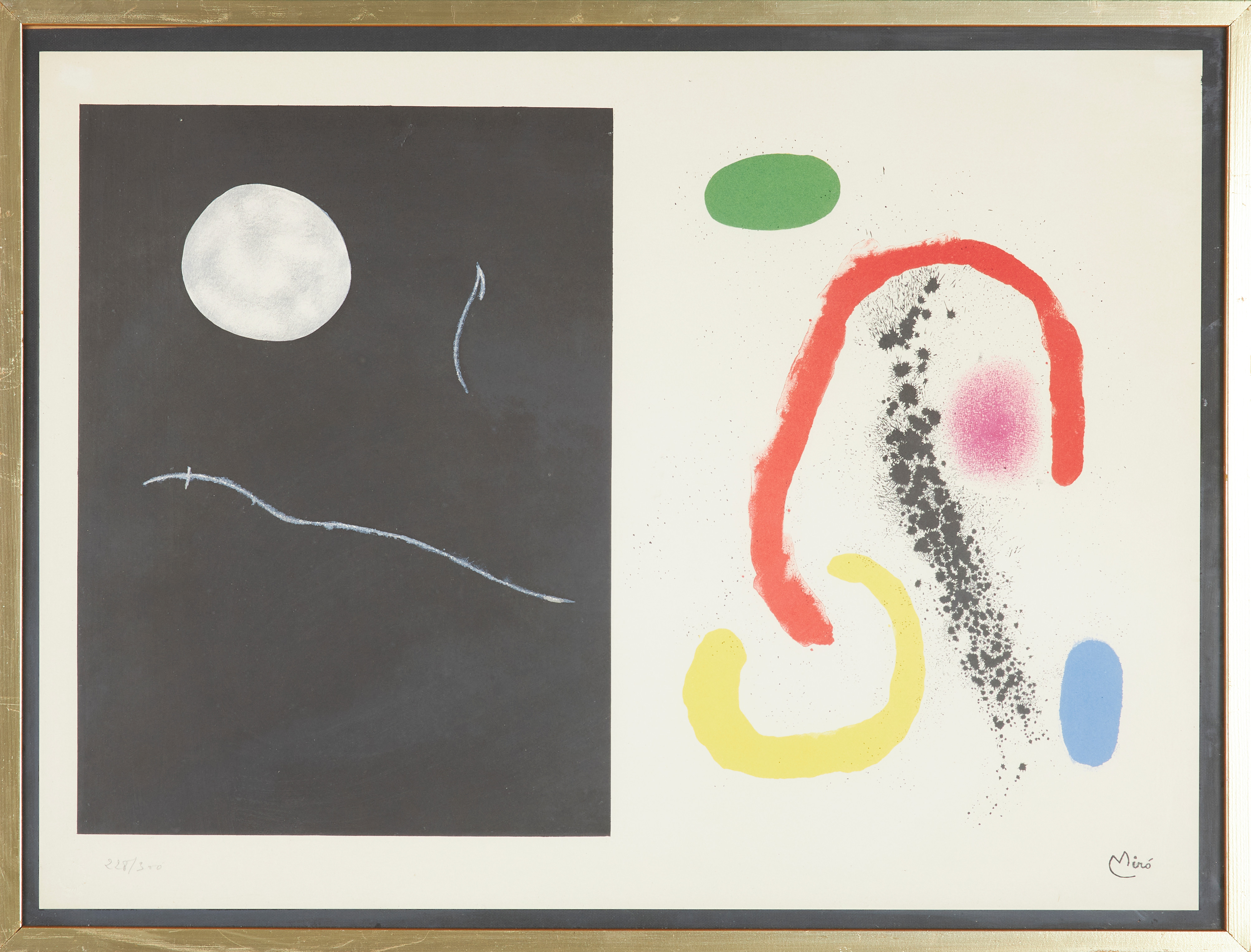 Images for 3377765. AFTER JOAN MIRÓ. Colour lithograph, “Noir et blanc ...