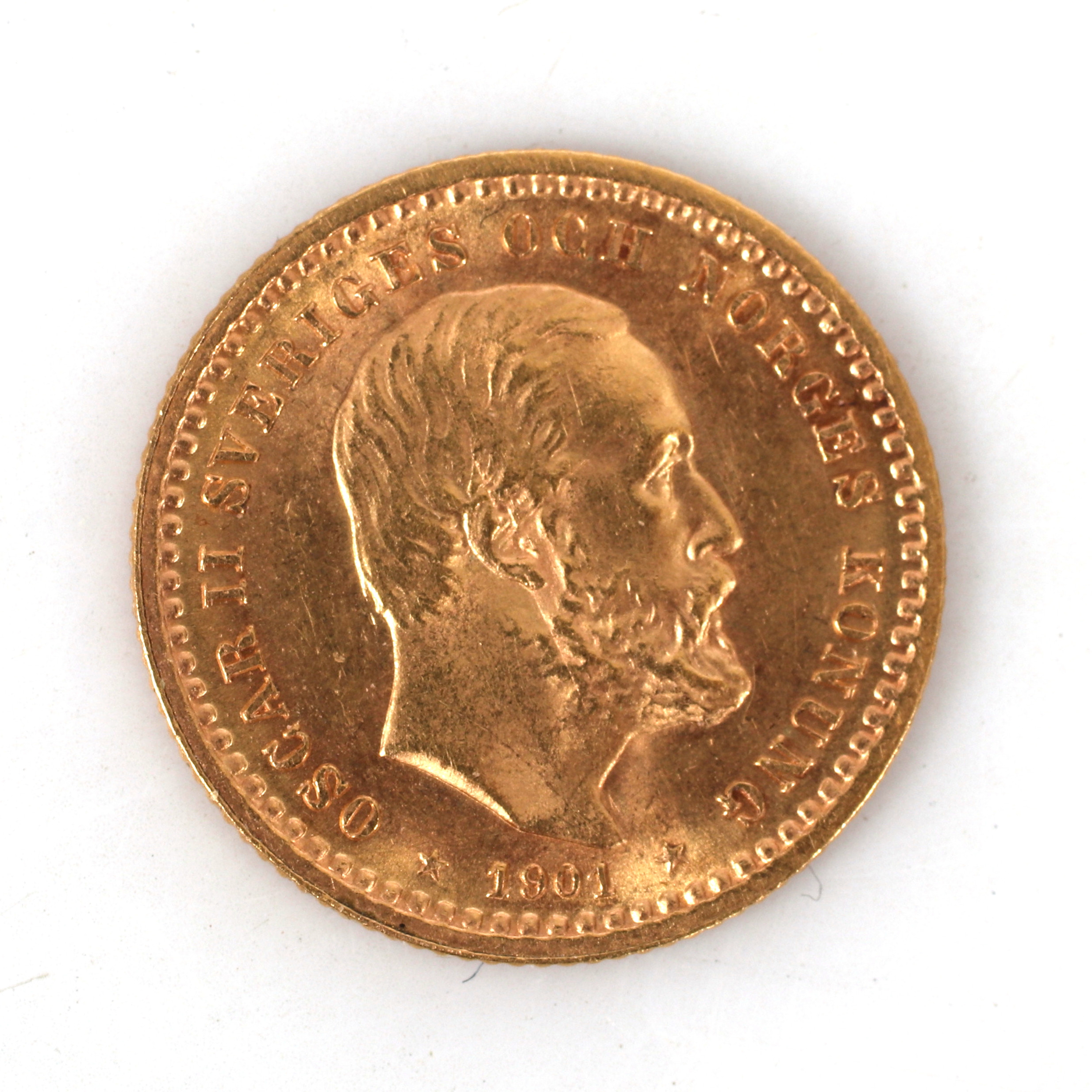 GULDMYNT, 5 kr, Oscar II, 1901. Mynt, Medaljer & Frimärken - Mynt ...