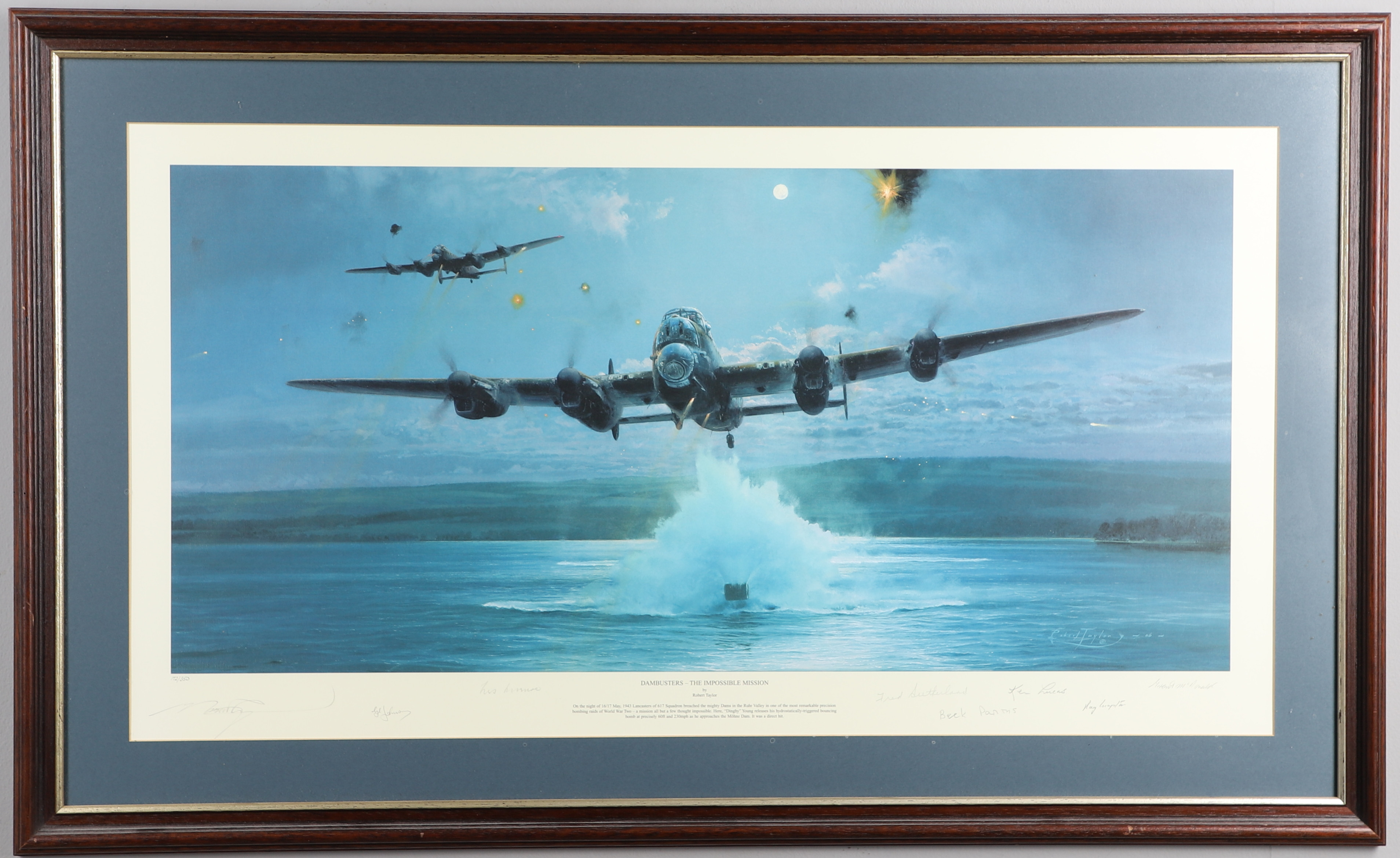 DAMBUSTERS - THE IMPOSSIBLE MISSION BY ROBERT TAYLOR WITH SIGNATURES ...