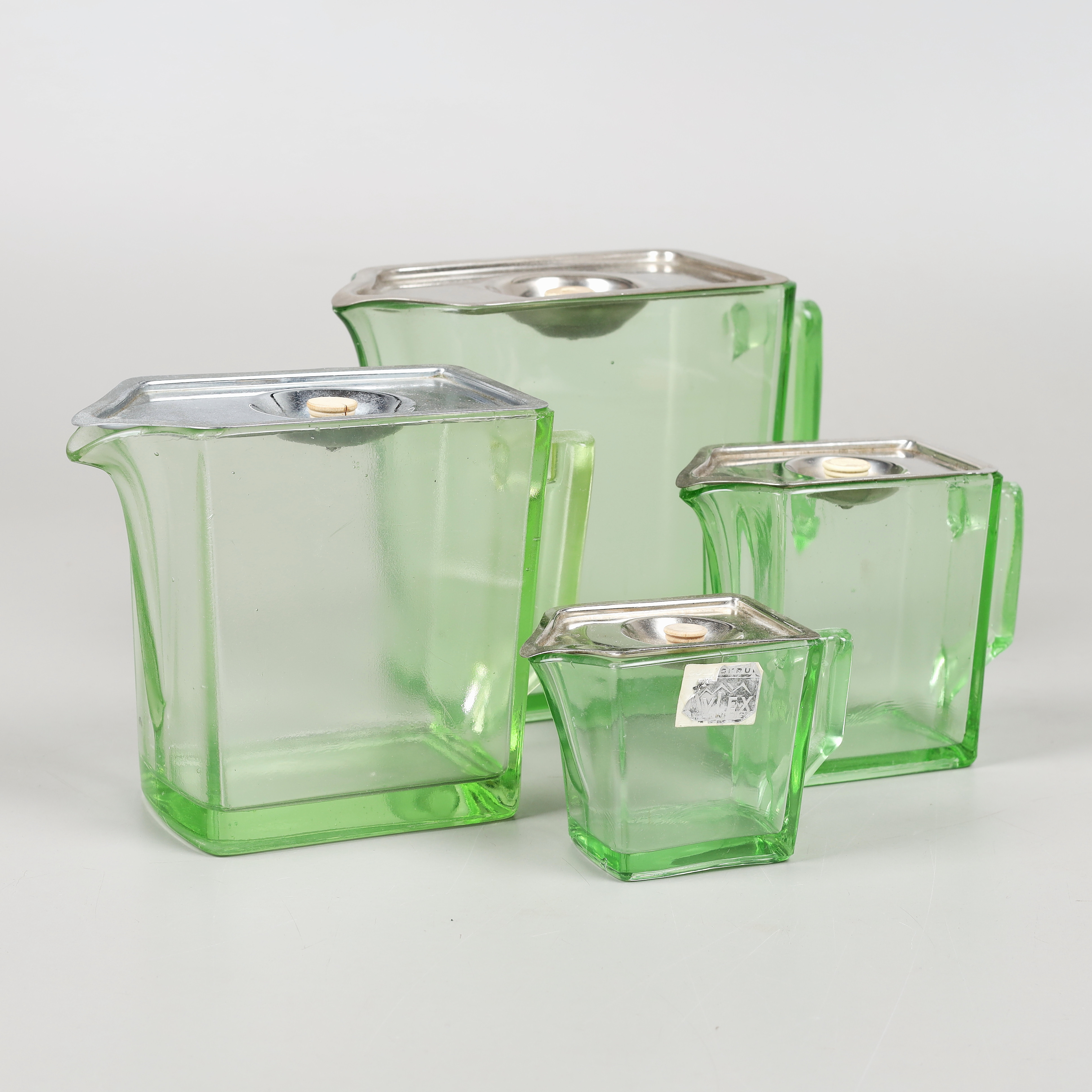 WILLIAM STENBERG. "Kylex", skäppor, 12 st, glas, Gullaskruf, 1900 ...