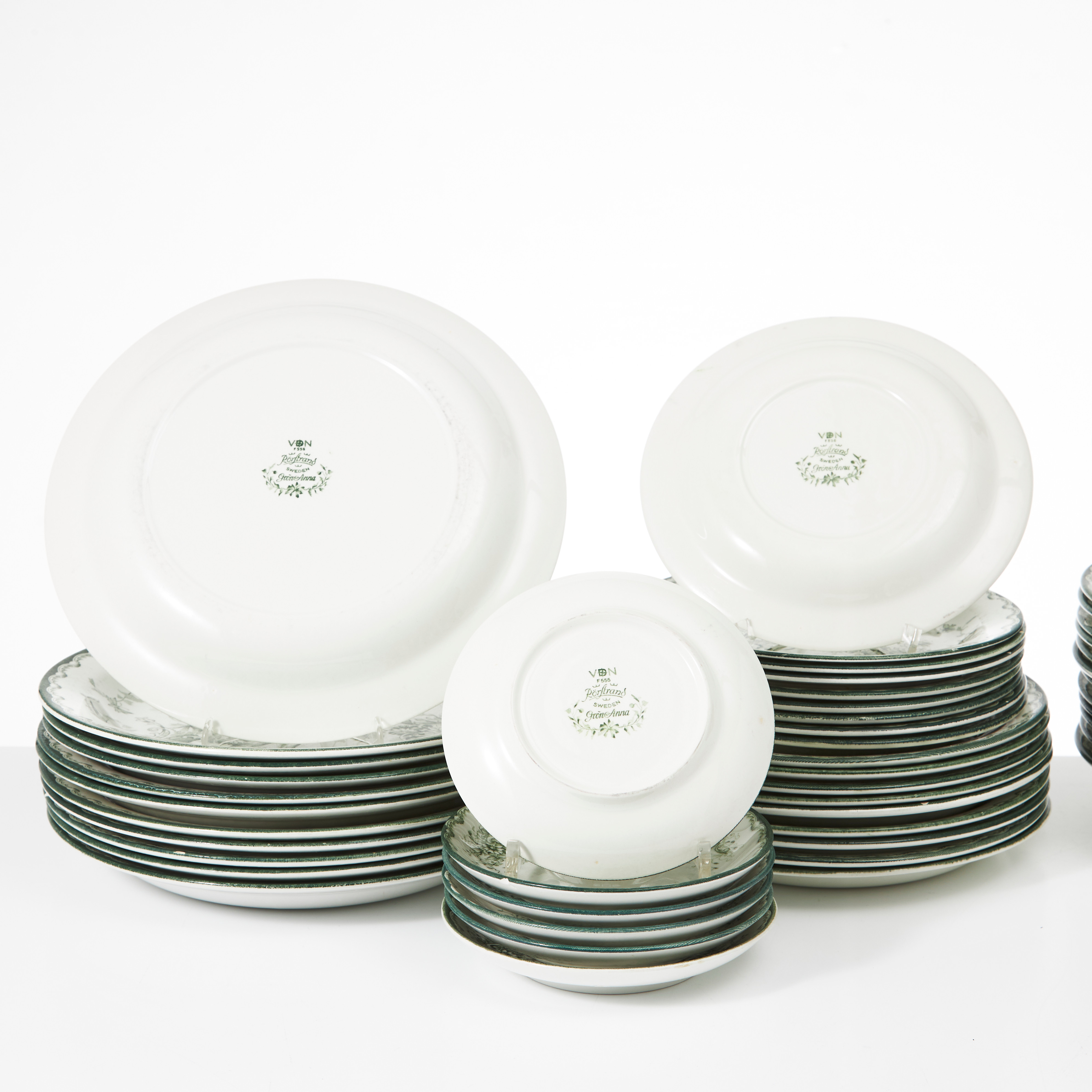 RÖRSTRAND, "Grön Anna", 54 dlr., porslin, i detta utförande i ...