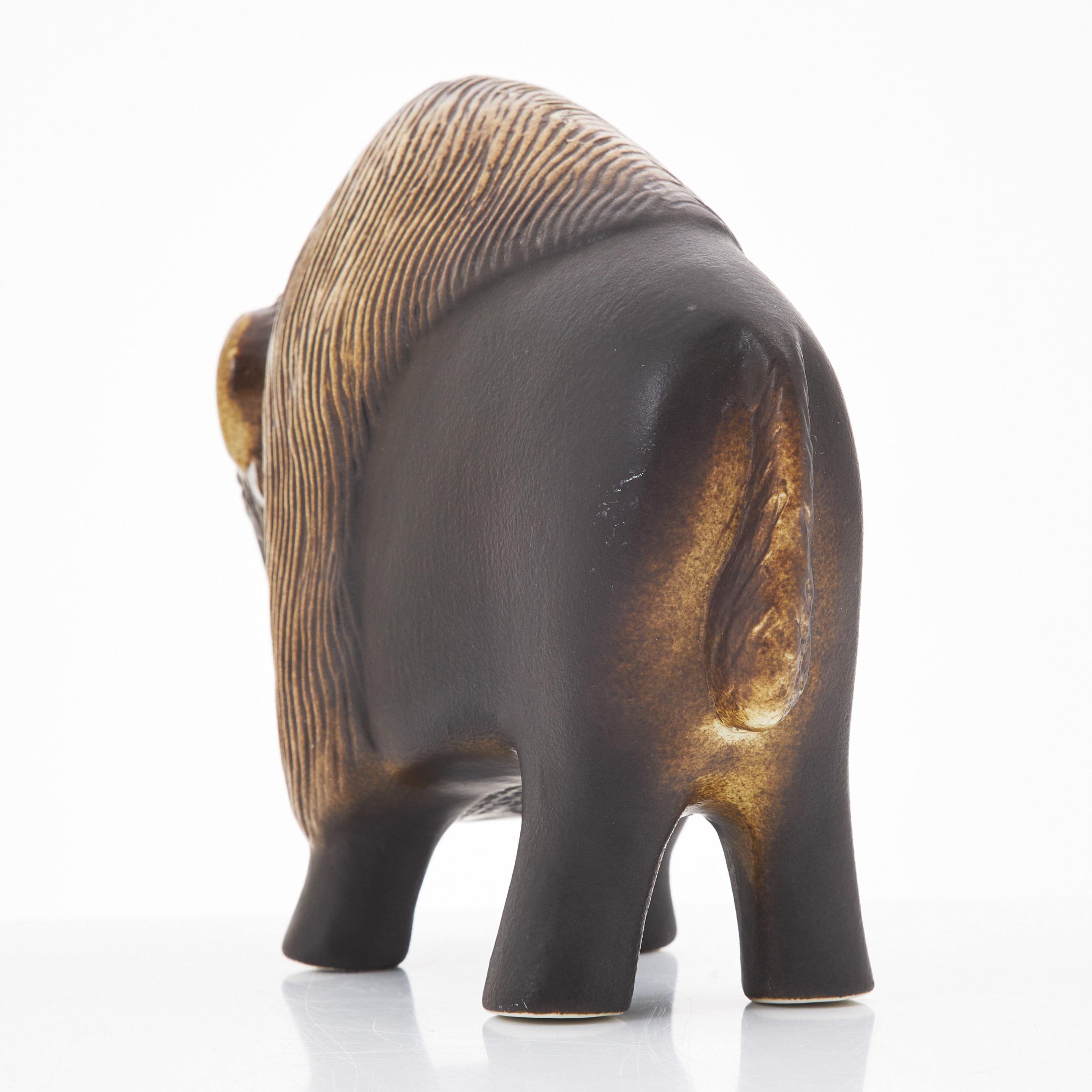 Bilder för 3398190. LISA LARSON. figurin, bisonoxe, Gustavsbergs studio ...