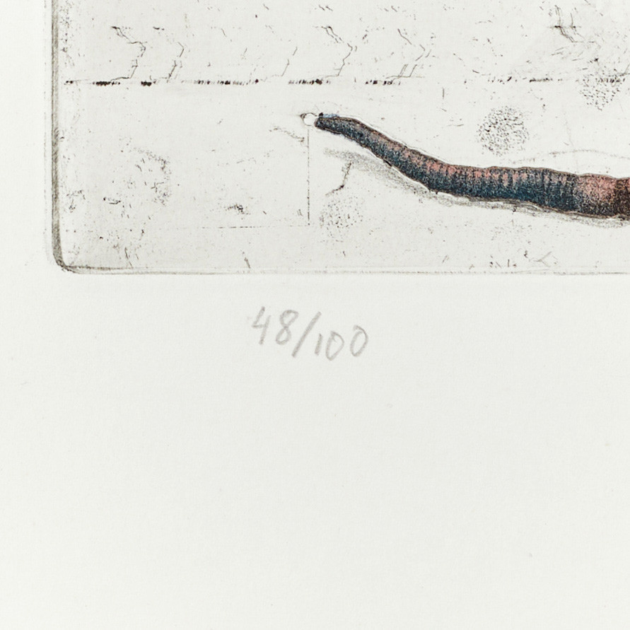 PÄR GUNNAR THELANDER (född 1936). Komposition, ur mappen "7 etsningar ...