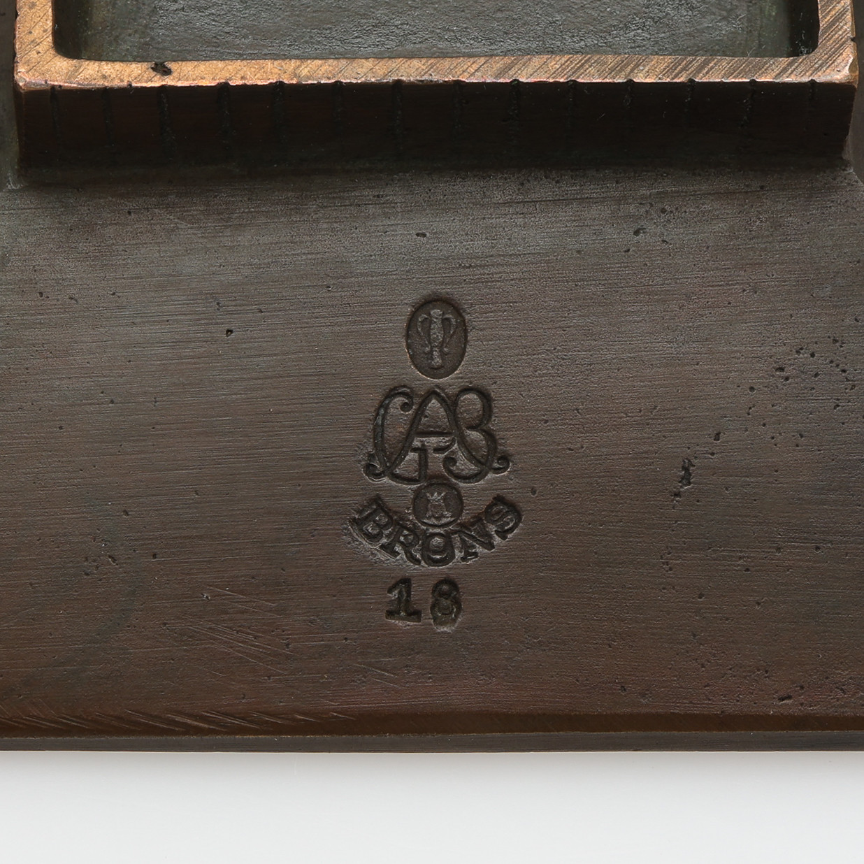 FAT, JACOB ÄNGMAN FÖR GAB, PATINERAD BRONS, 1930-TAL. Silver & Metall ...