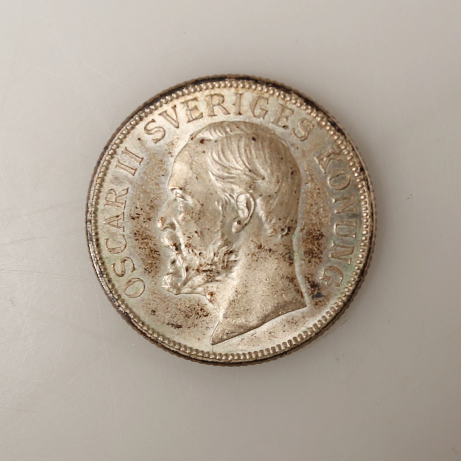 MYNT silver 2 kr år 1907. Mynt, Medaljer & Frimärken - Mynt & Sedlar ...