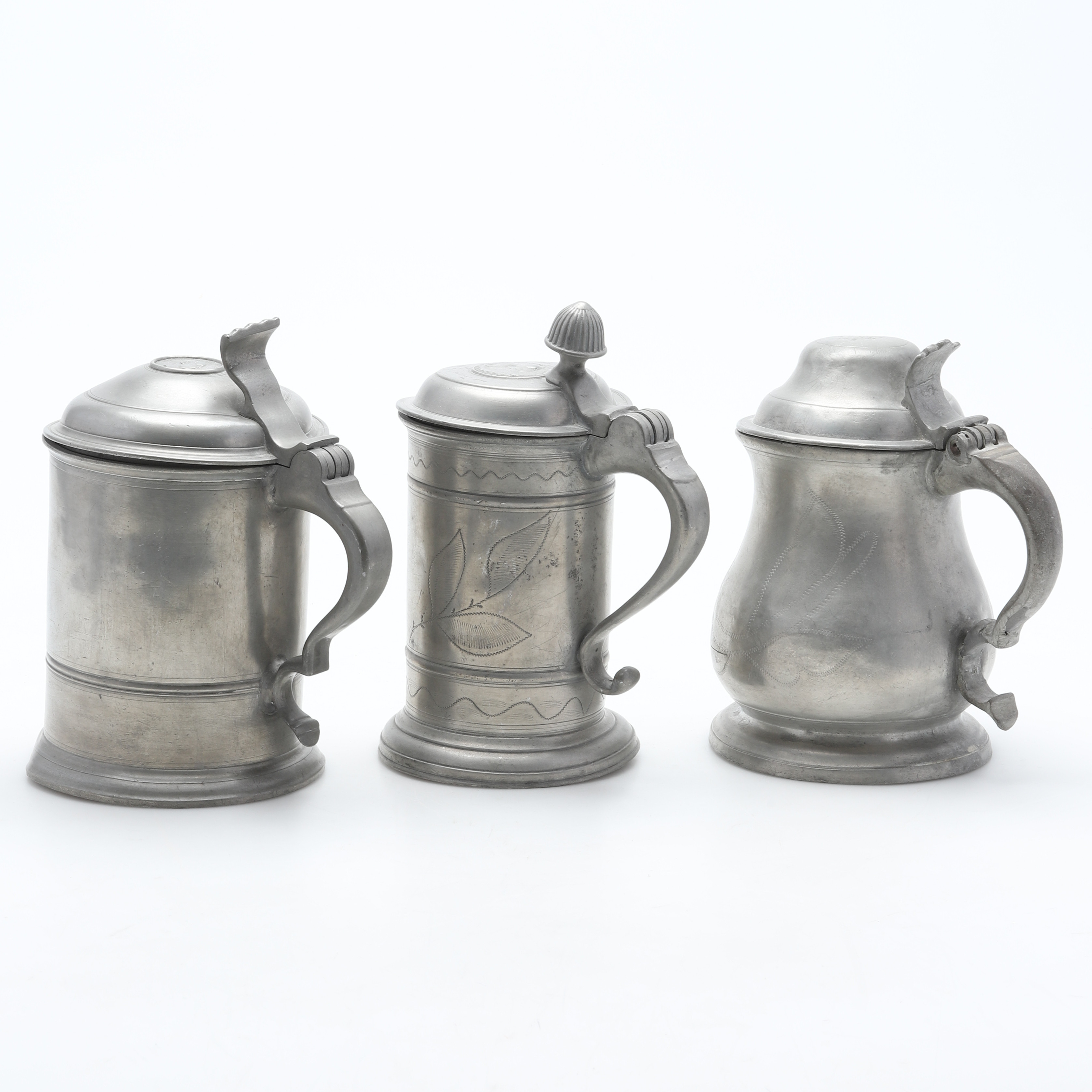 SAMLING TENN, 7 delar, bland annat stop av Lars Lundwall (1761-1780/82 ...