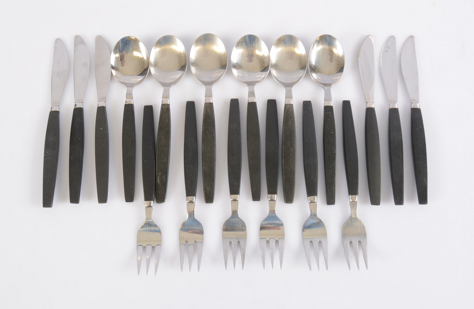 Images for 341464. CUTLERY in stainless steel and Bakelite, 18 pieces ...