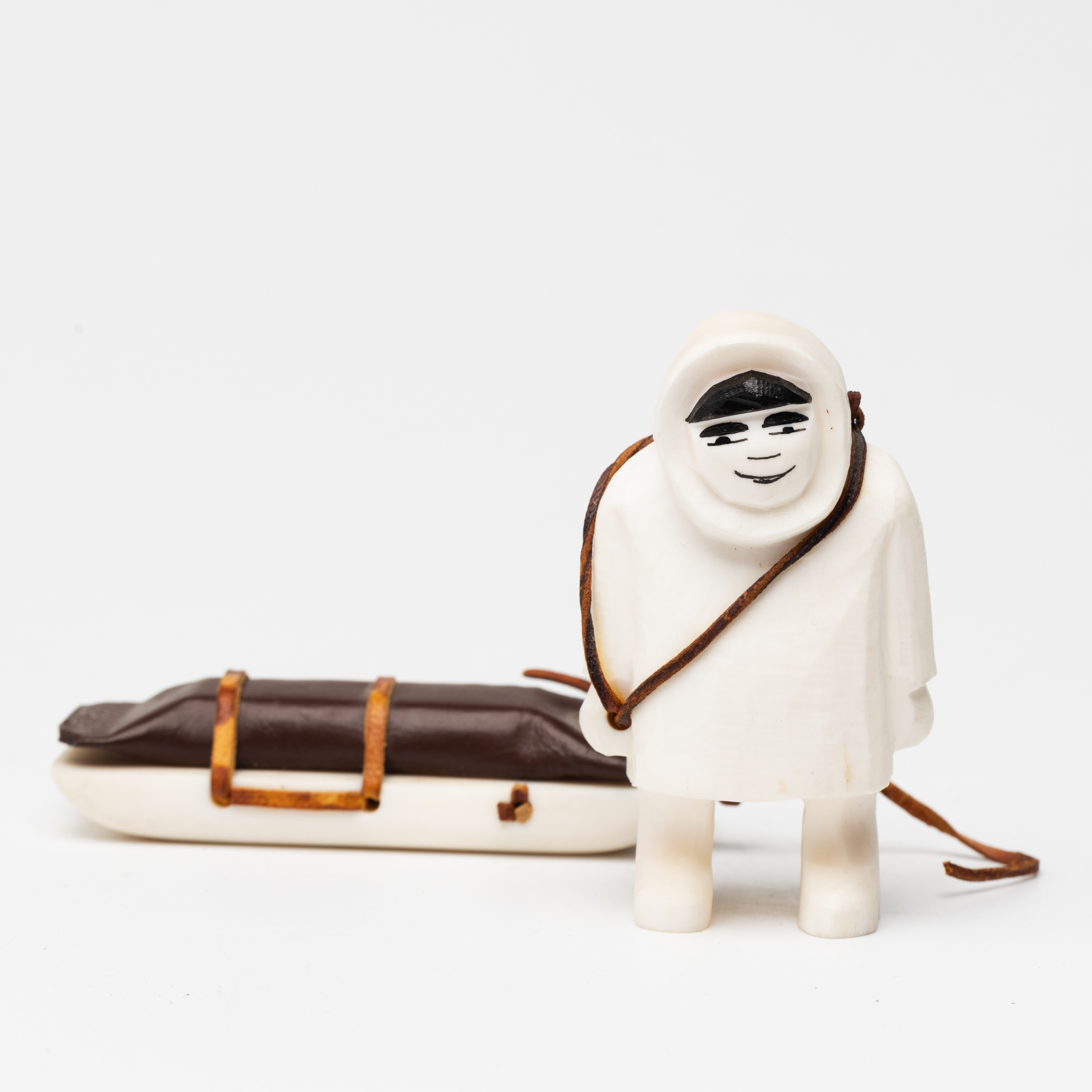 A figure of Eskimo with a sledge, design by Arne Tjomsland, Norway ...