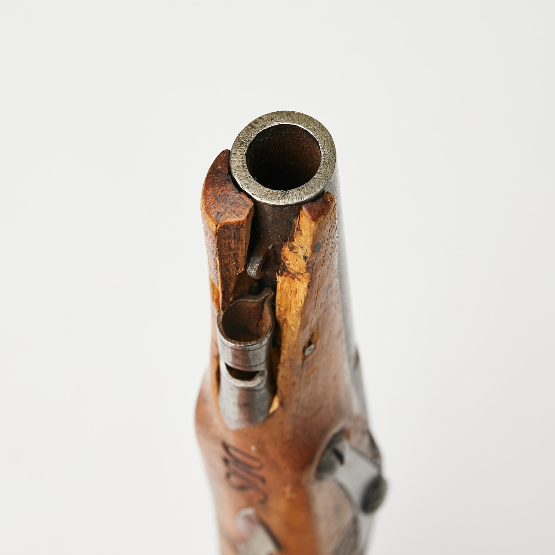 Images for 3435677. A 19th century flail lock gun, iron and hardwood ...