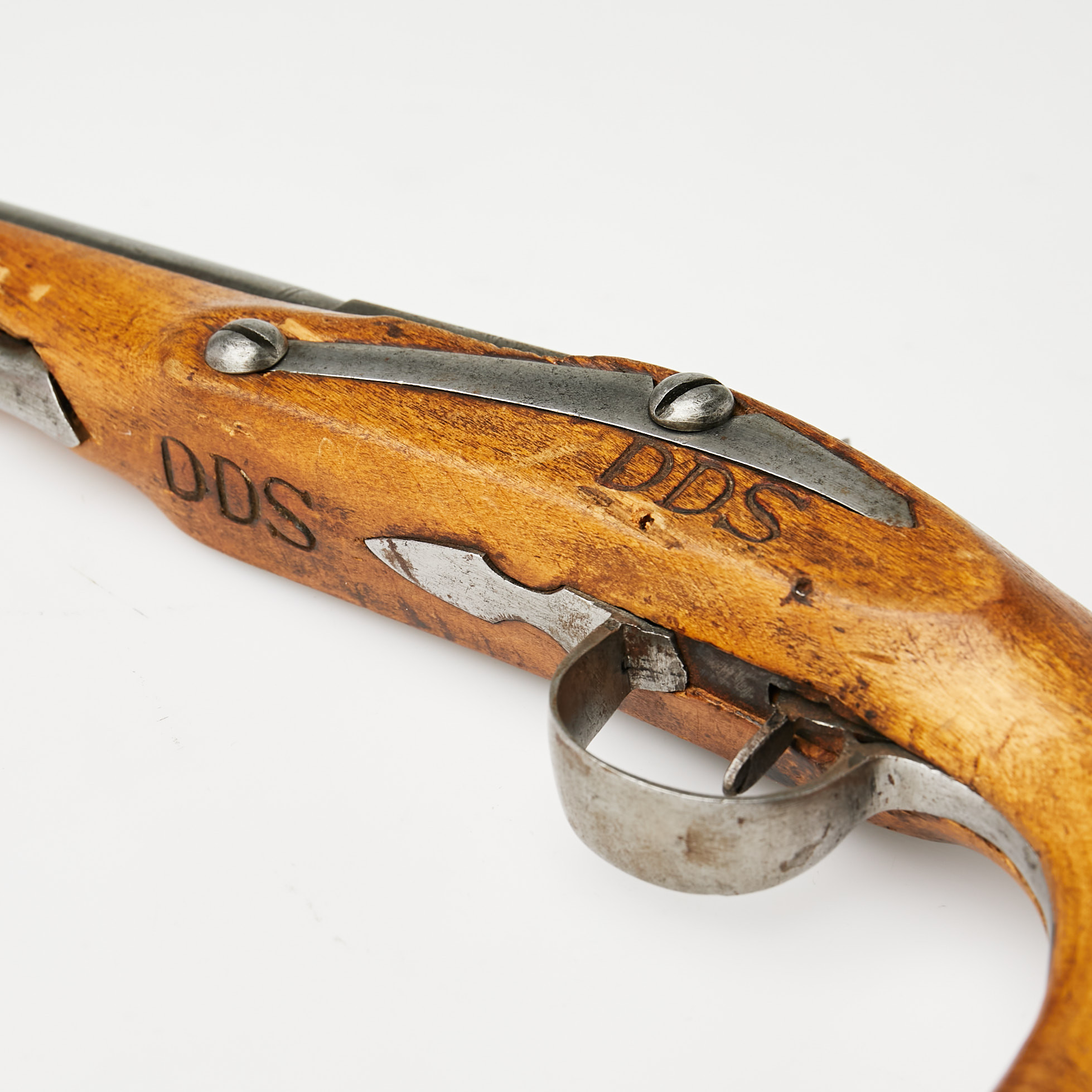 Images for 3435677. A 19th century flail lock gun, iron and hardwood ...