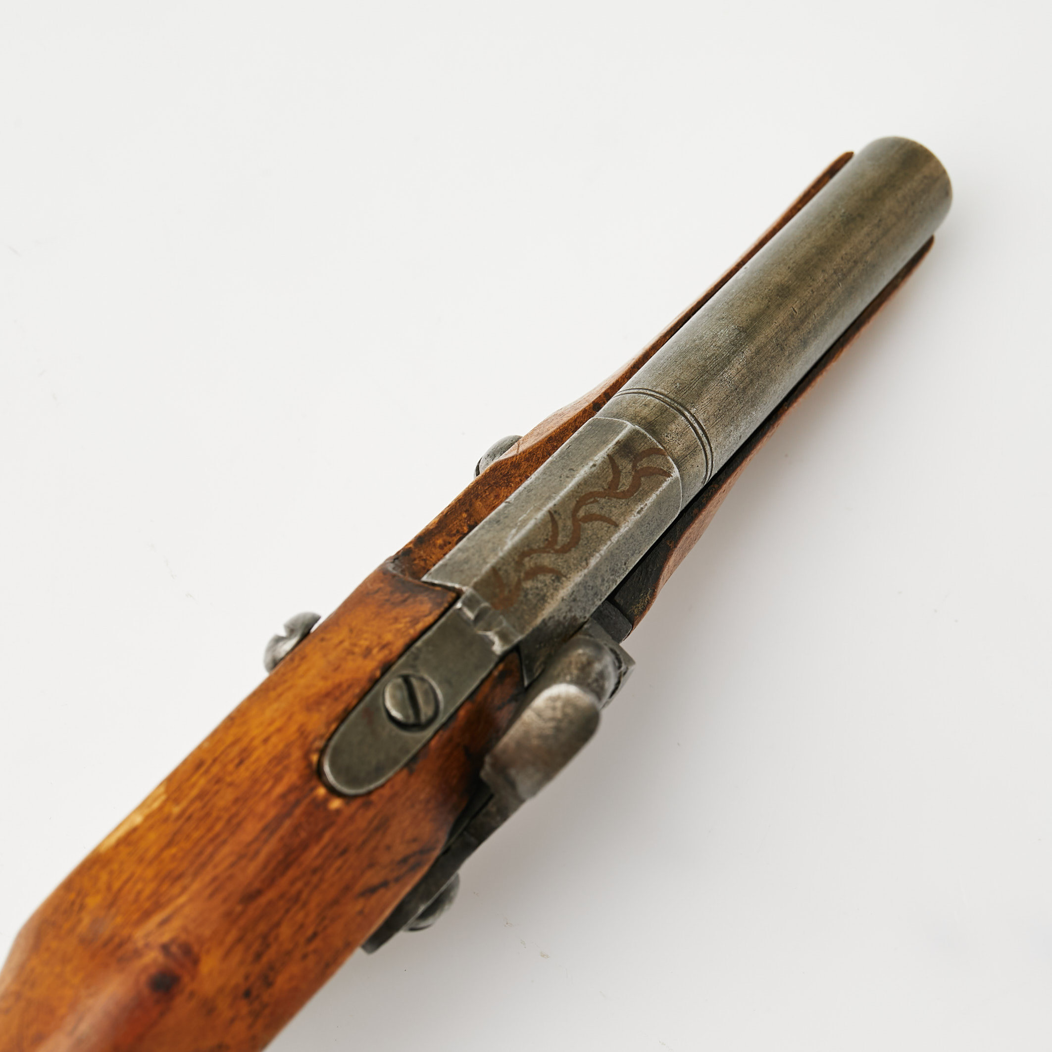 Images for 3435677. A 19th century flail lock gun, iron and hardwood ...