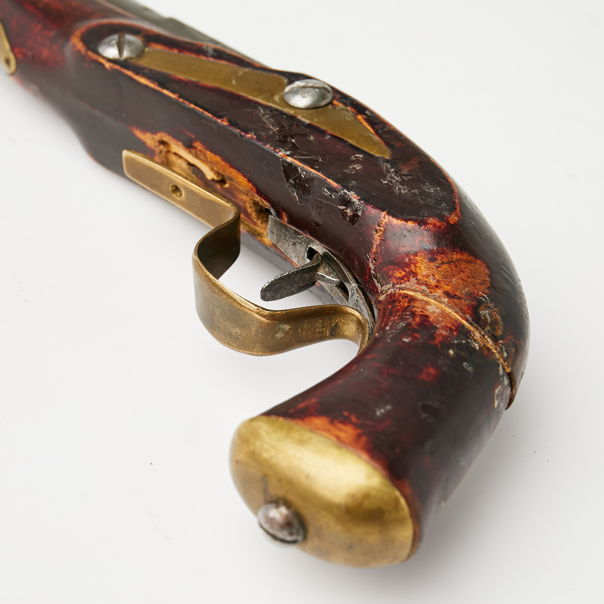 Images for 3435681. A 19th century flail lock gun, iron and brass ...