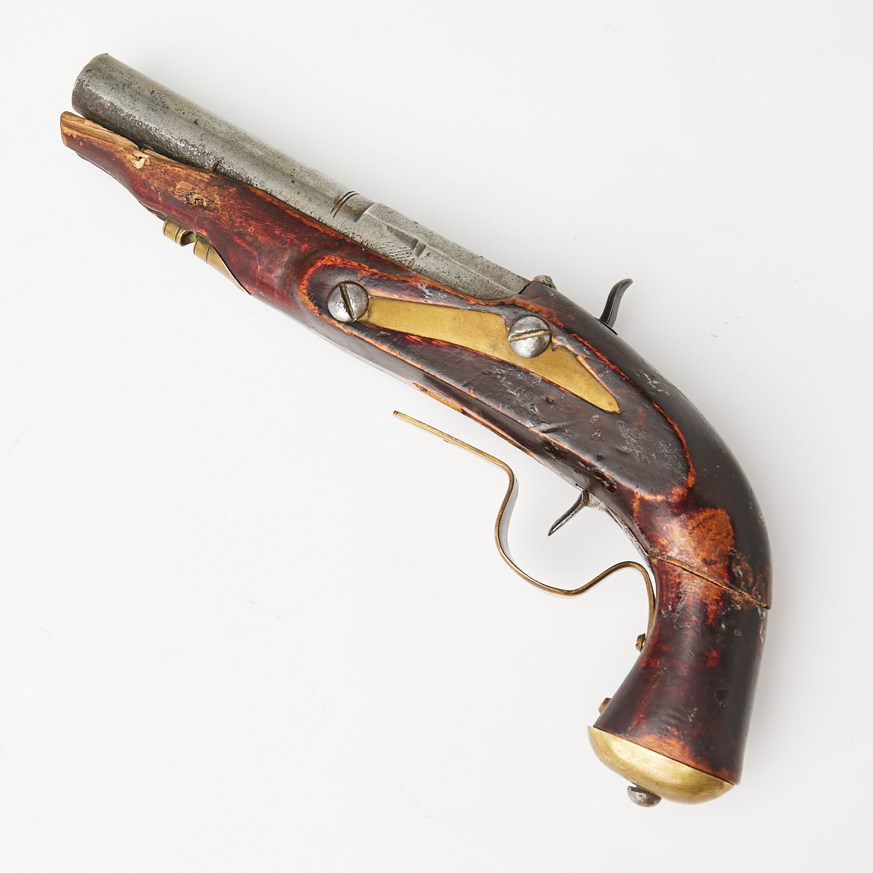 Images for 3435681. A 19th century flail lock gun, iron and brass ...