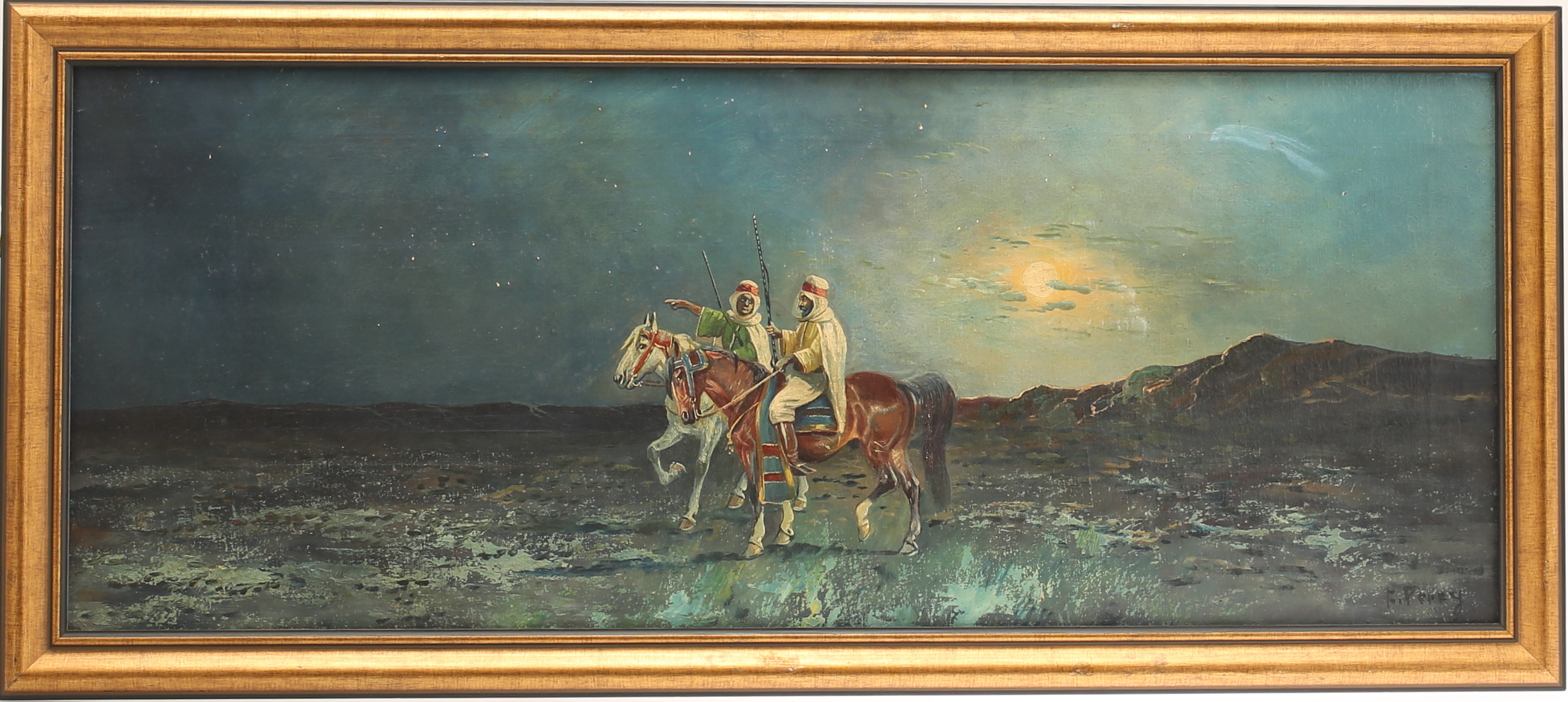 Images for 344048. F. PERCY. Oil on canvas, signed. - Auctionet