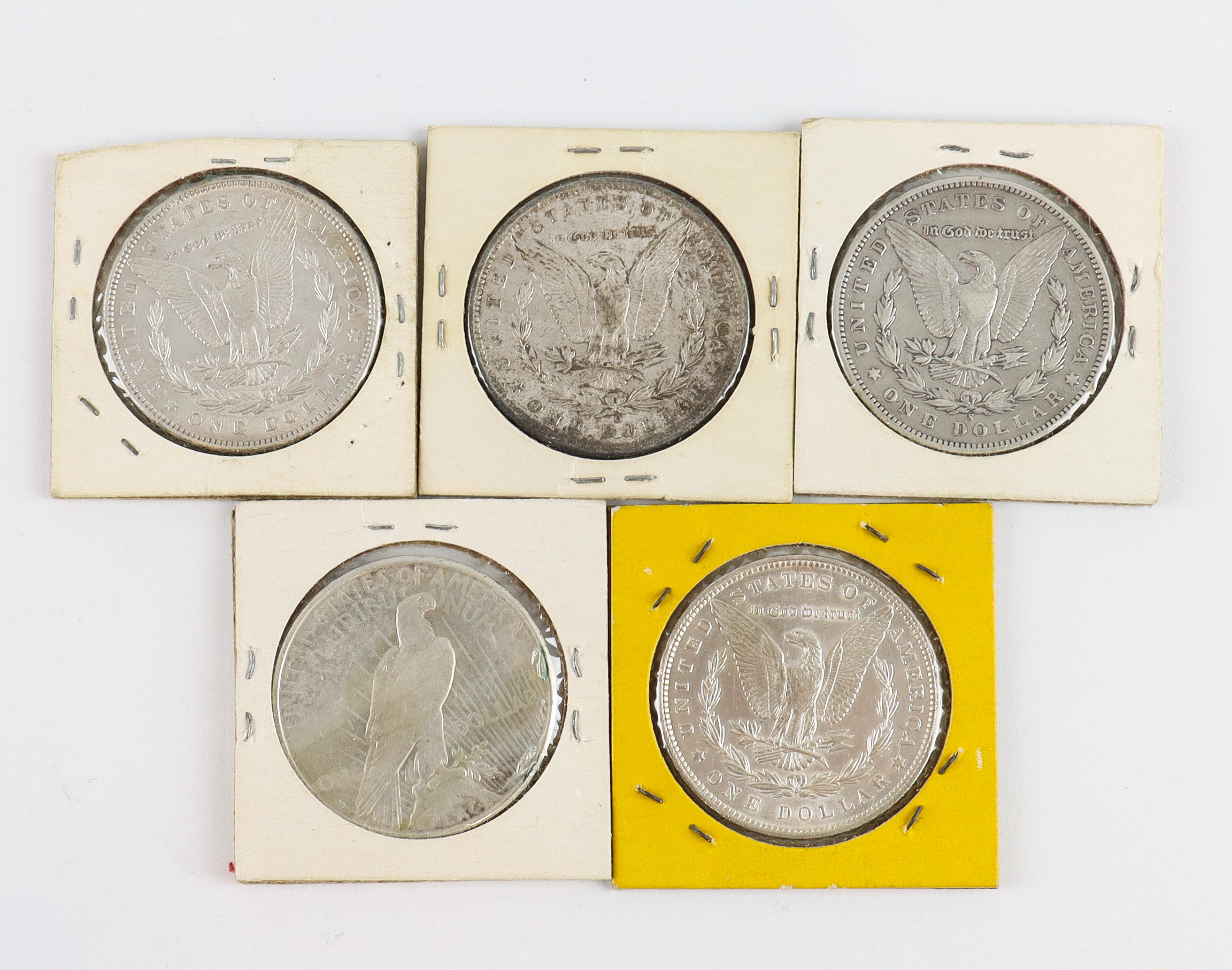MYNT 5 stycken, 1 dollar USA. Mynt, Medaljer & Frimärken - Mynt - Auctionet