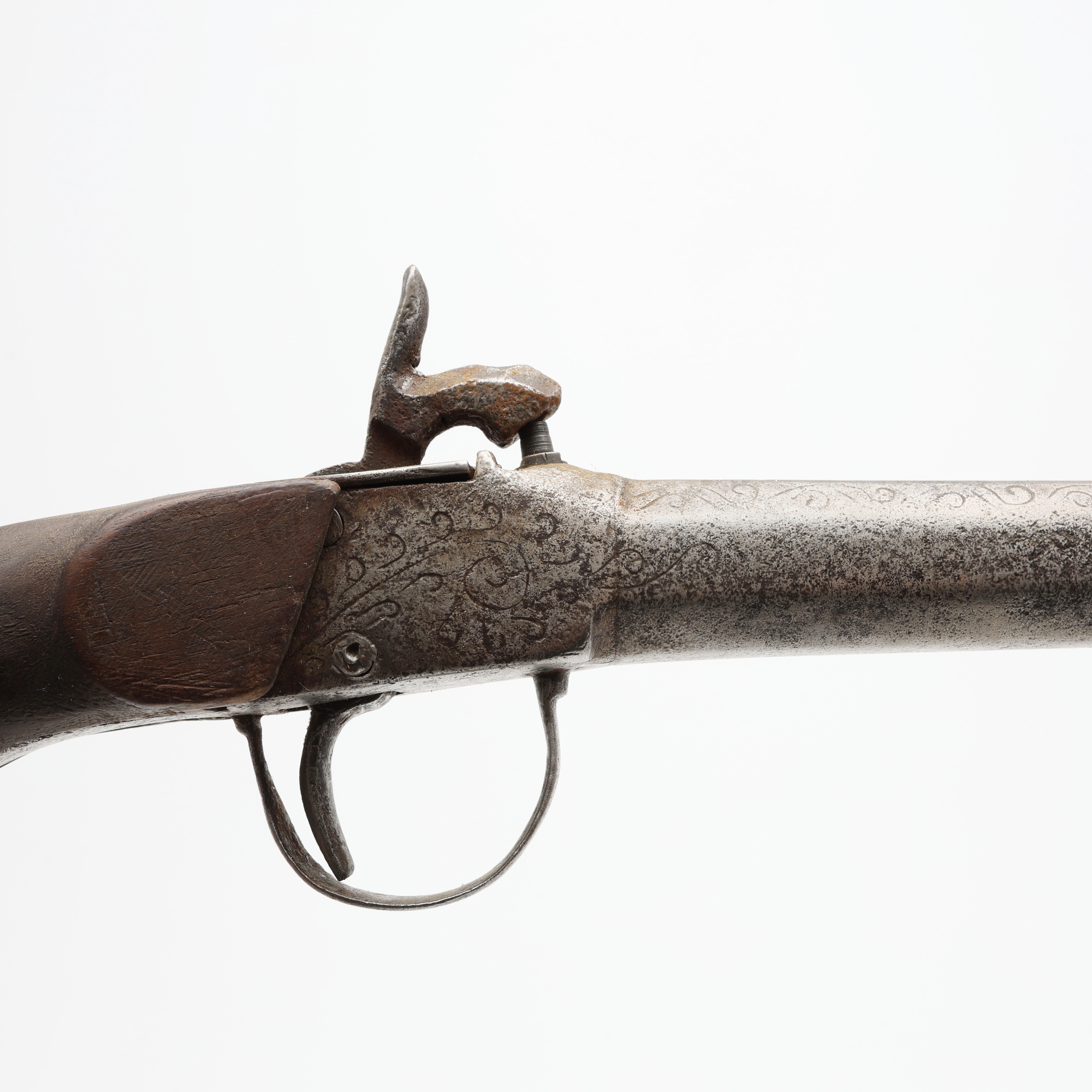 A SET OF FOUR LOCK GUNS, SO CALLED VINEYARD GUNS, MID 19TH CENTURY ...