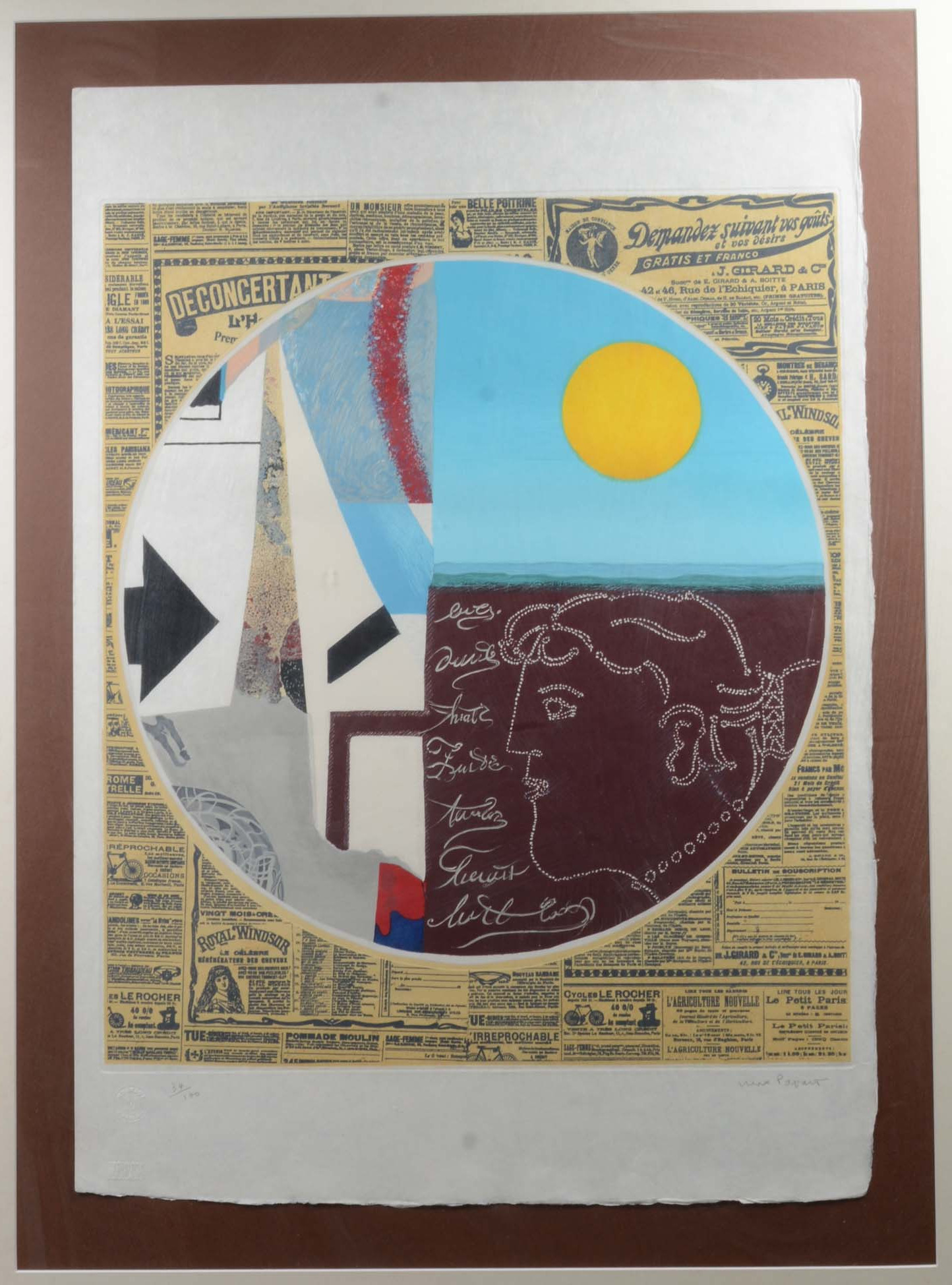 Images for 3495203. MAX PAPART. Sun composition. Original etching with ...
