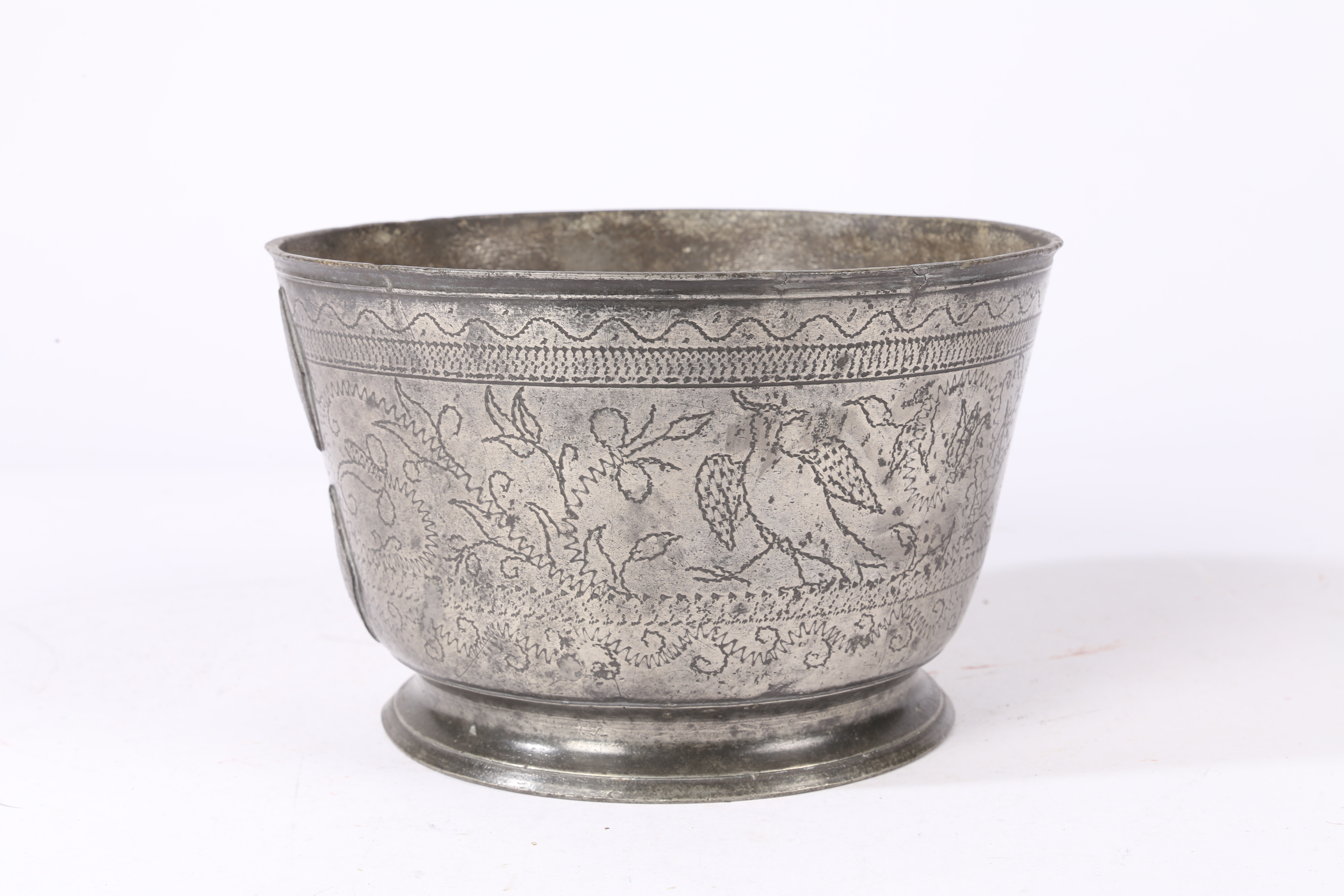 Images for 3499104. A LATE 17TH CENTURY PEWTER WRIGGLEWORK 'POSSET' POT ...