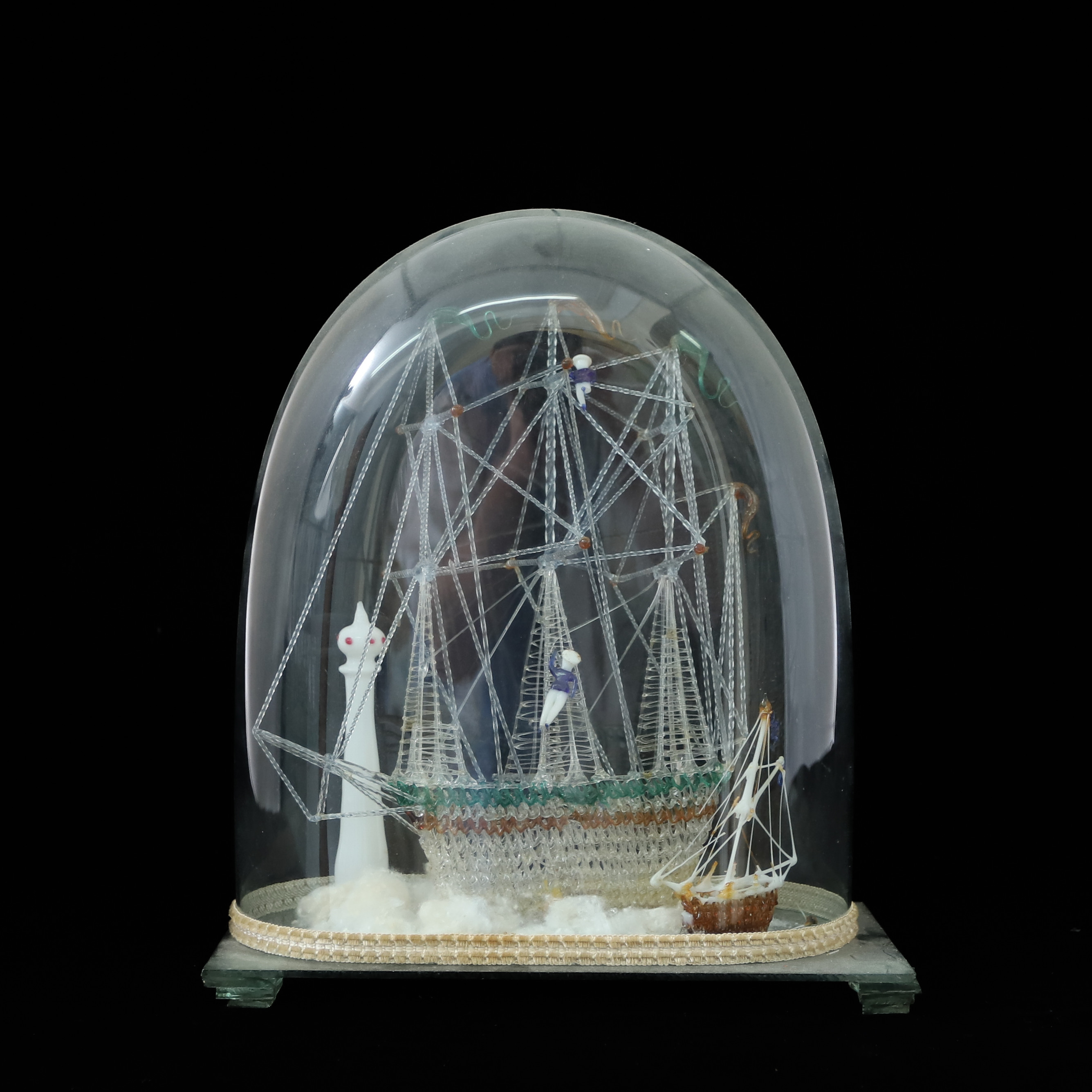 Images for 3508377. A VICTORIAN NAILSEA STYLE COLOURED GLASS 'FRIGGER ...