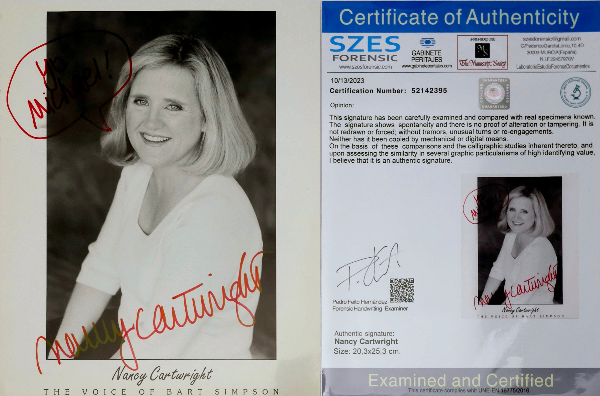 Images for 3513469. NANCY CARTWRIGHT (BART SIMPSON). DEDICATED ...