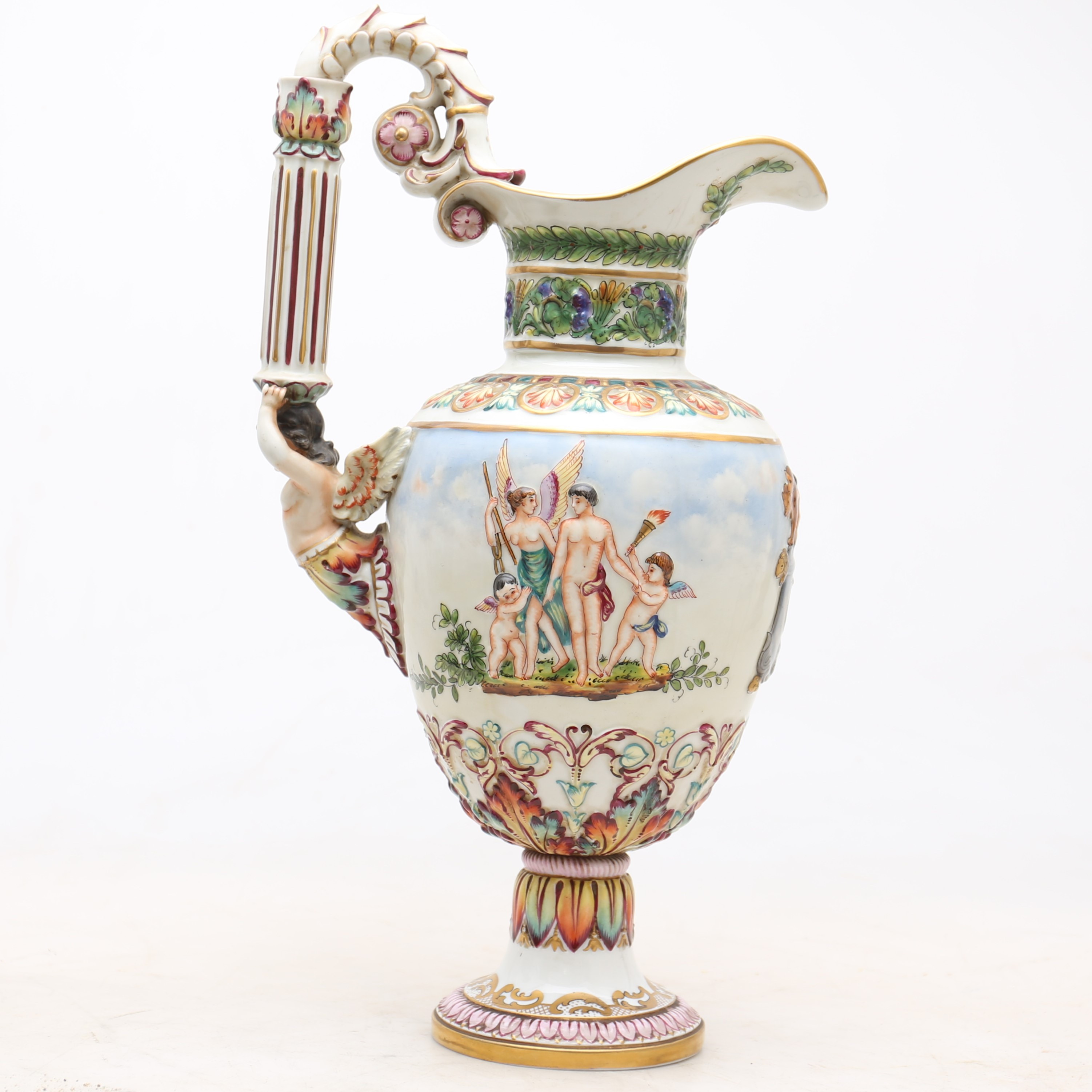 Images for 3515993. Italian water pitcher in Capodimonte porcelain ...