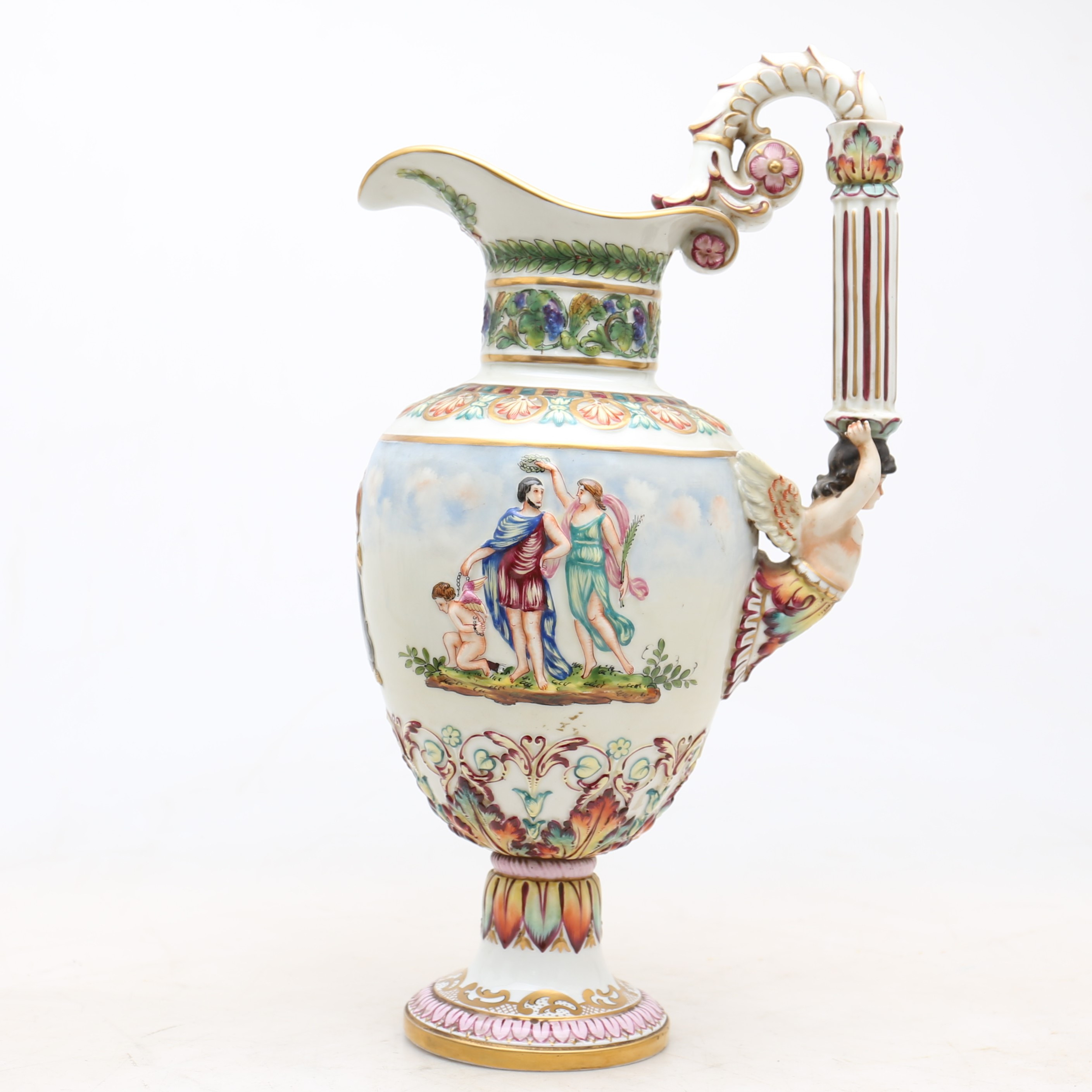 Images for 3515993. Italian water pitcher in Capodimonte porcelain ...