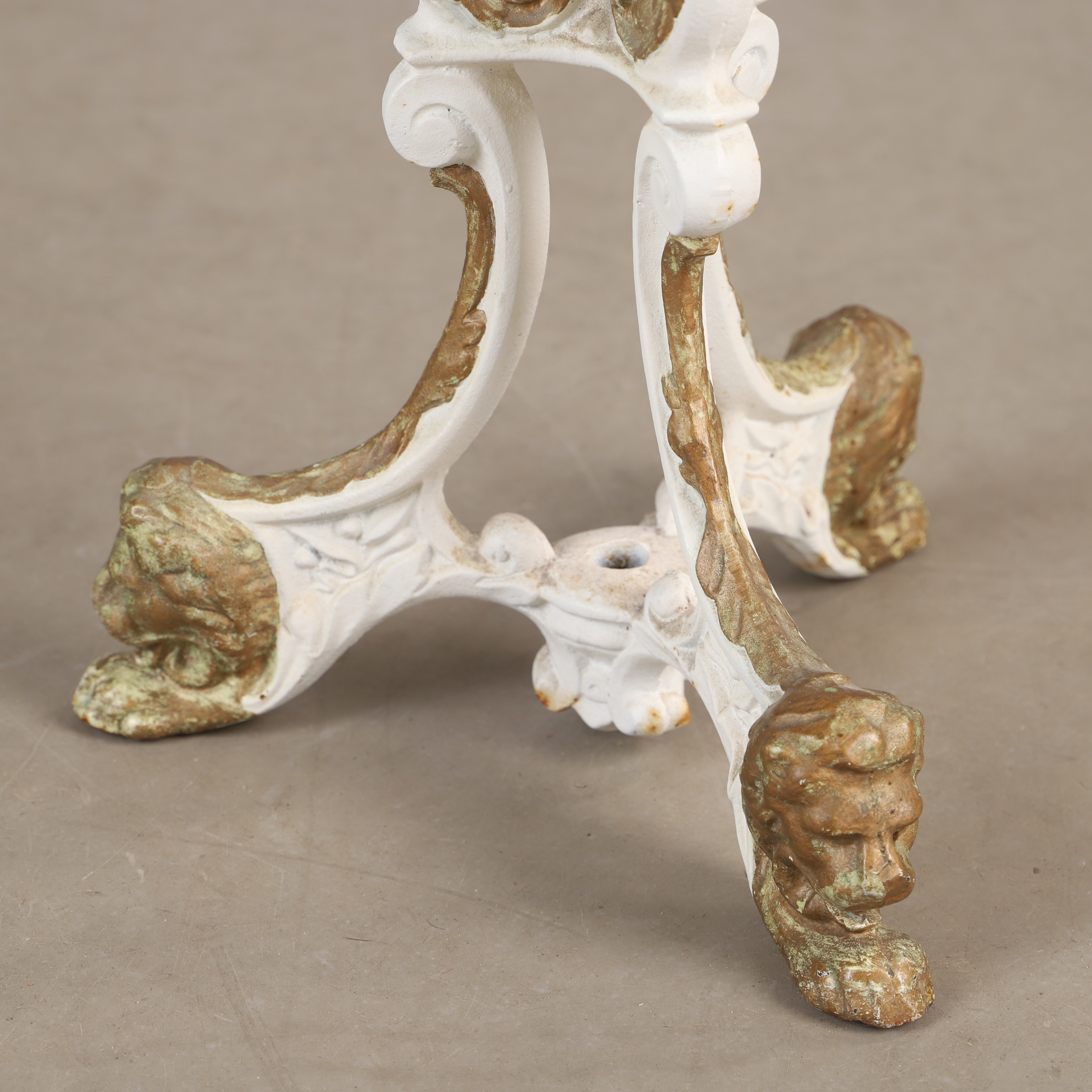 Images for 3527872. A pallet/pedestal, painted wood/cast iron, second ...