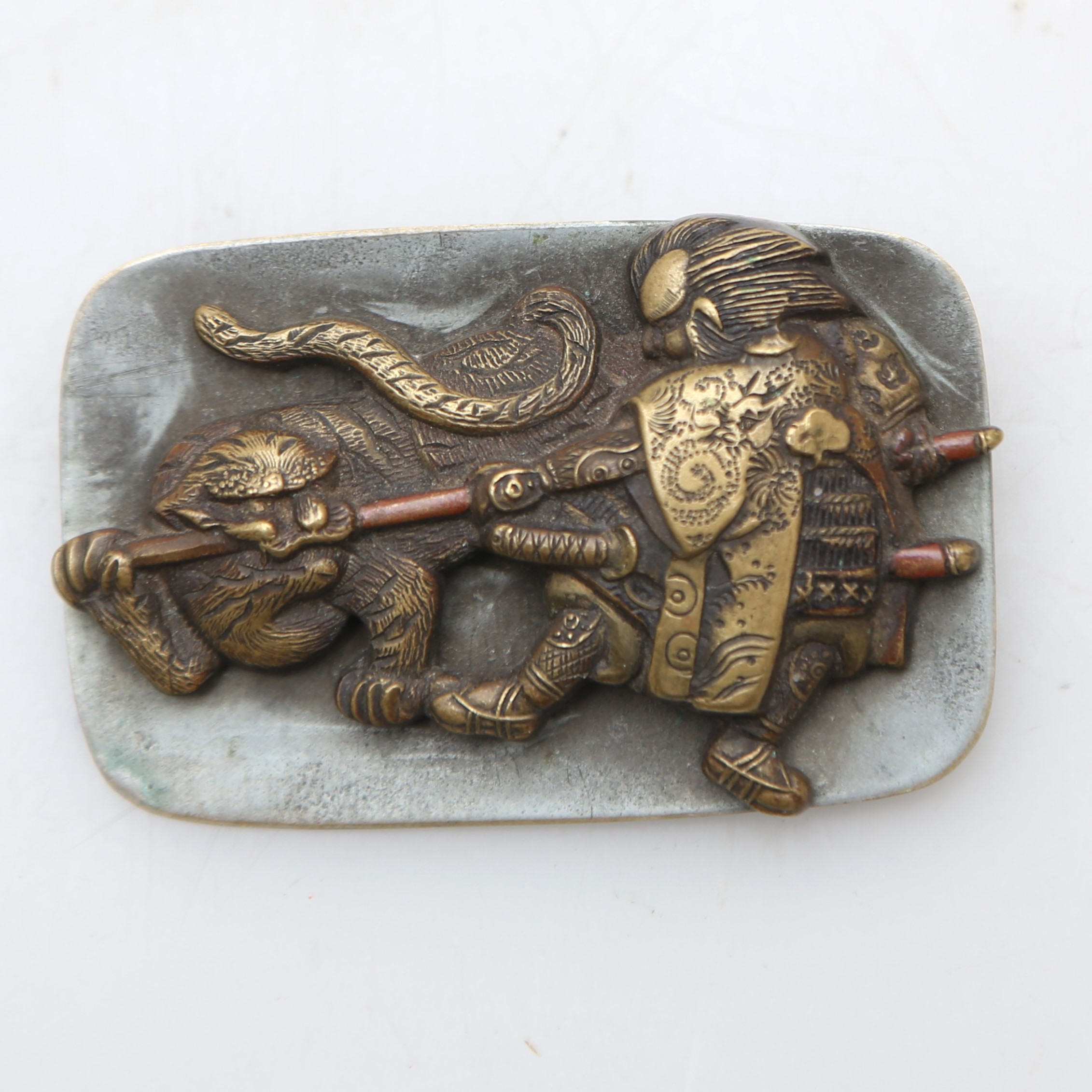 Images for 3533135. “Samurai with tiger”, Japanese buckle from the ...