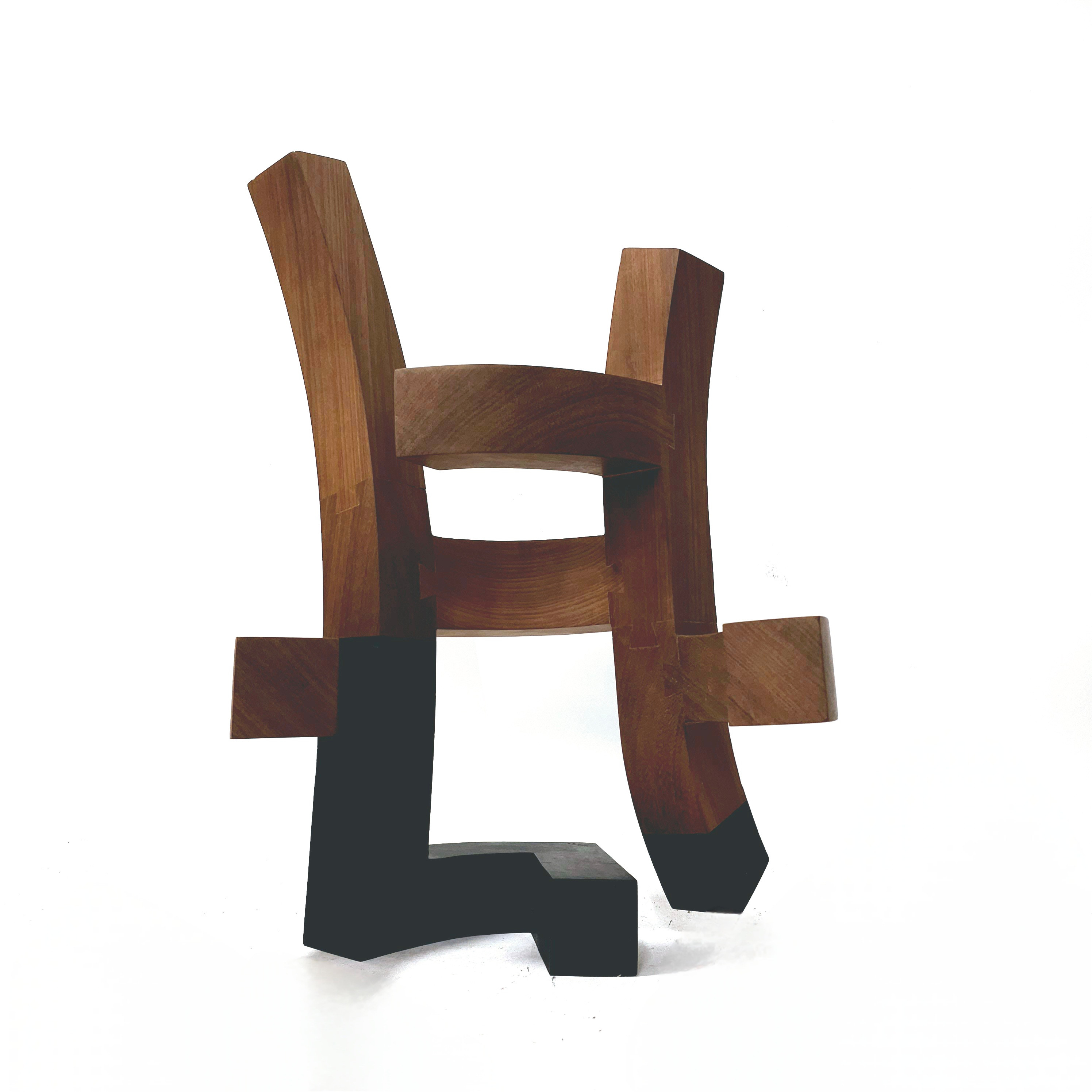 Images for 3535577. TEAK SCULPTURE AND PAINTING “SONGE” 1995, ALBERT ...