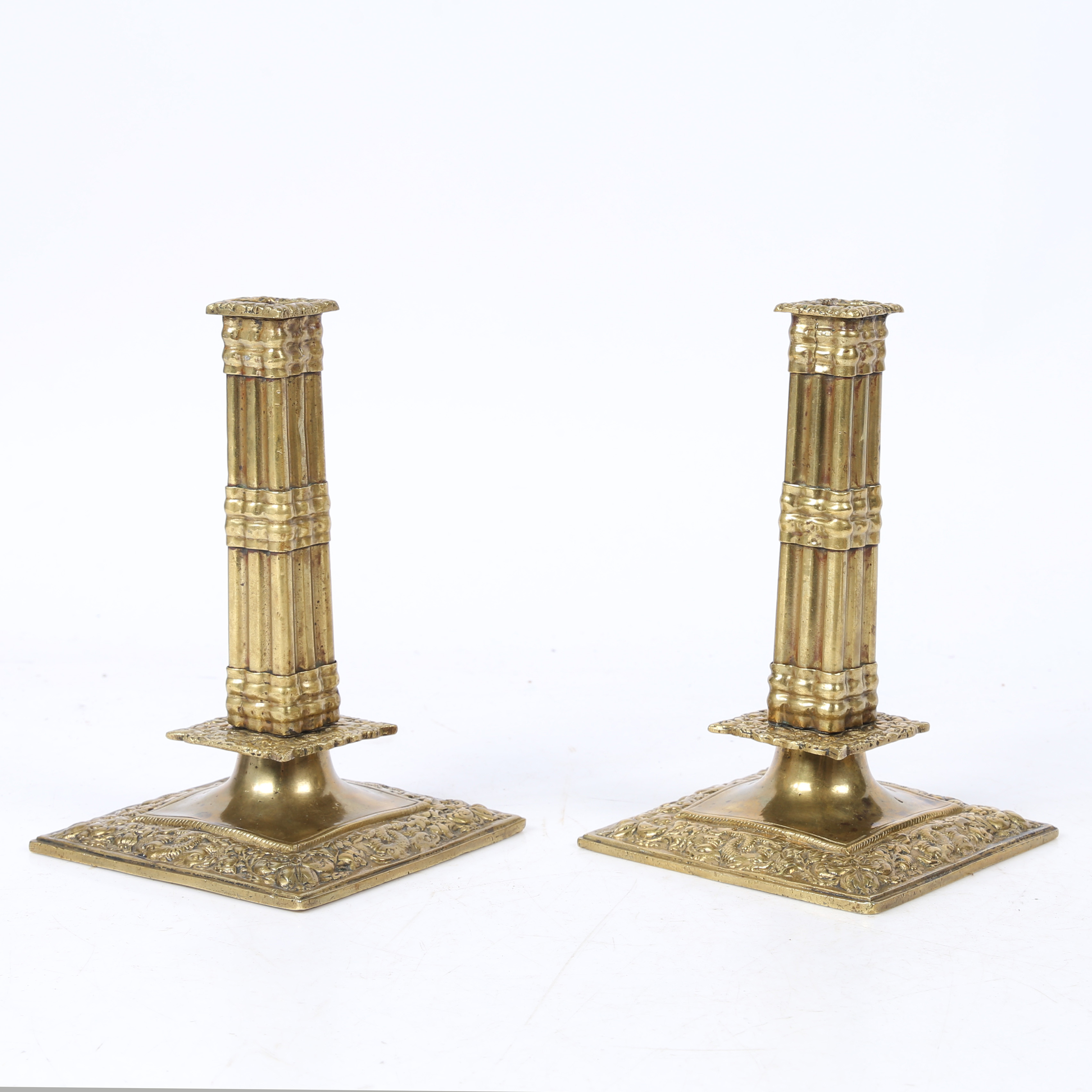 Images for 3540991. A RARE PAIR OF 17TH CENTURY CAST AND SHEET BRASS ...