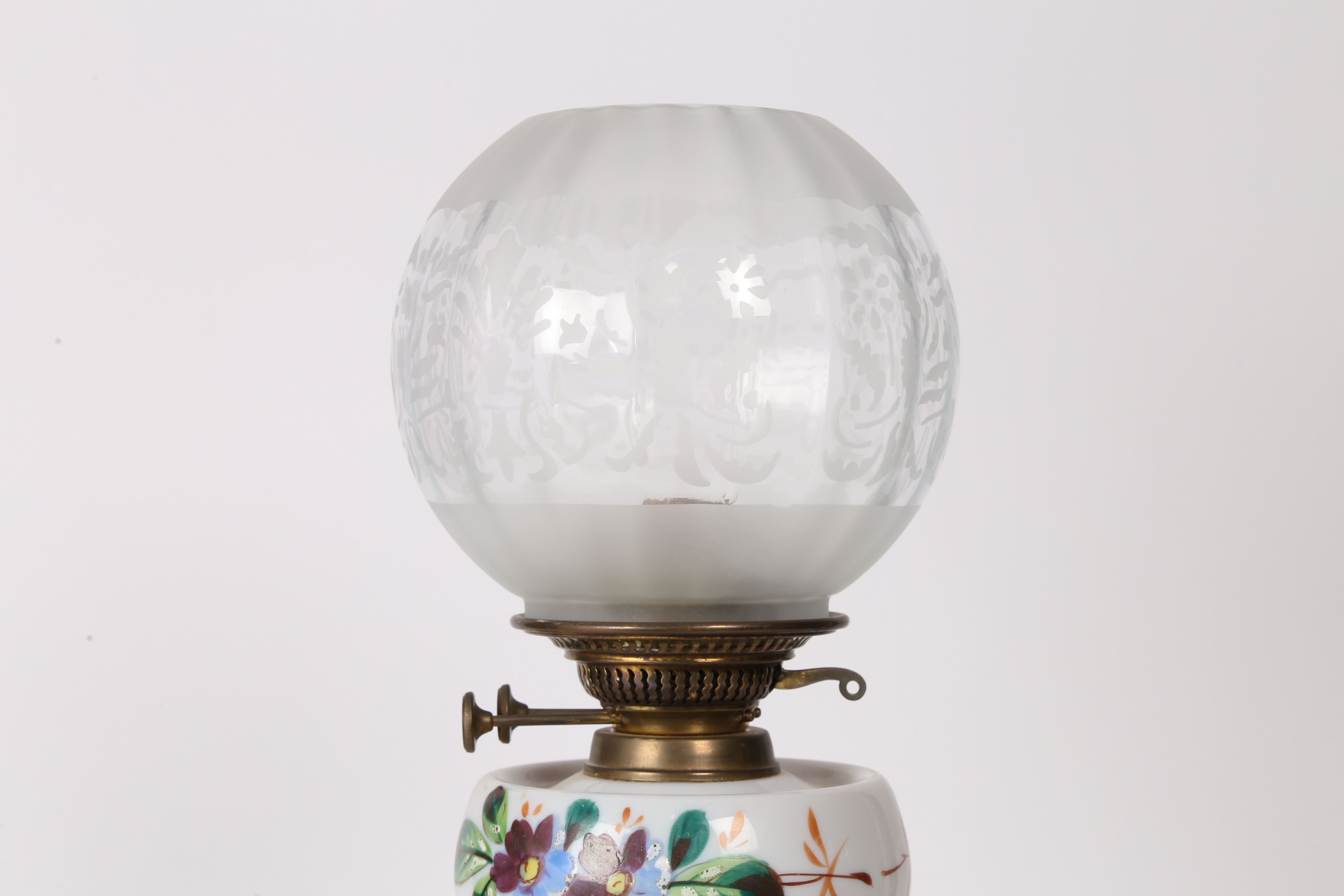 Images for 3543581. A CONTINENTAL GLASS GAS LAMP, 19TH CENTURY. - Auctionet