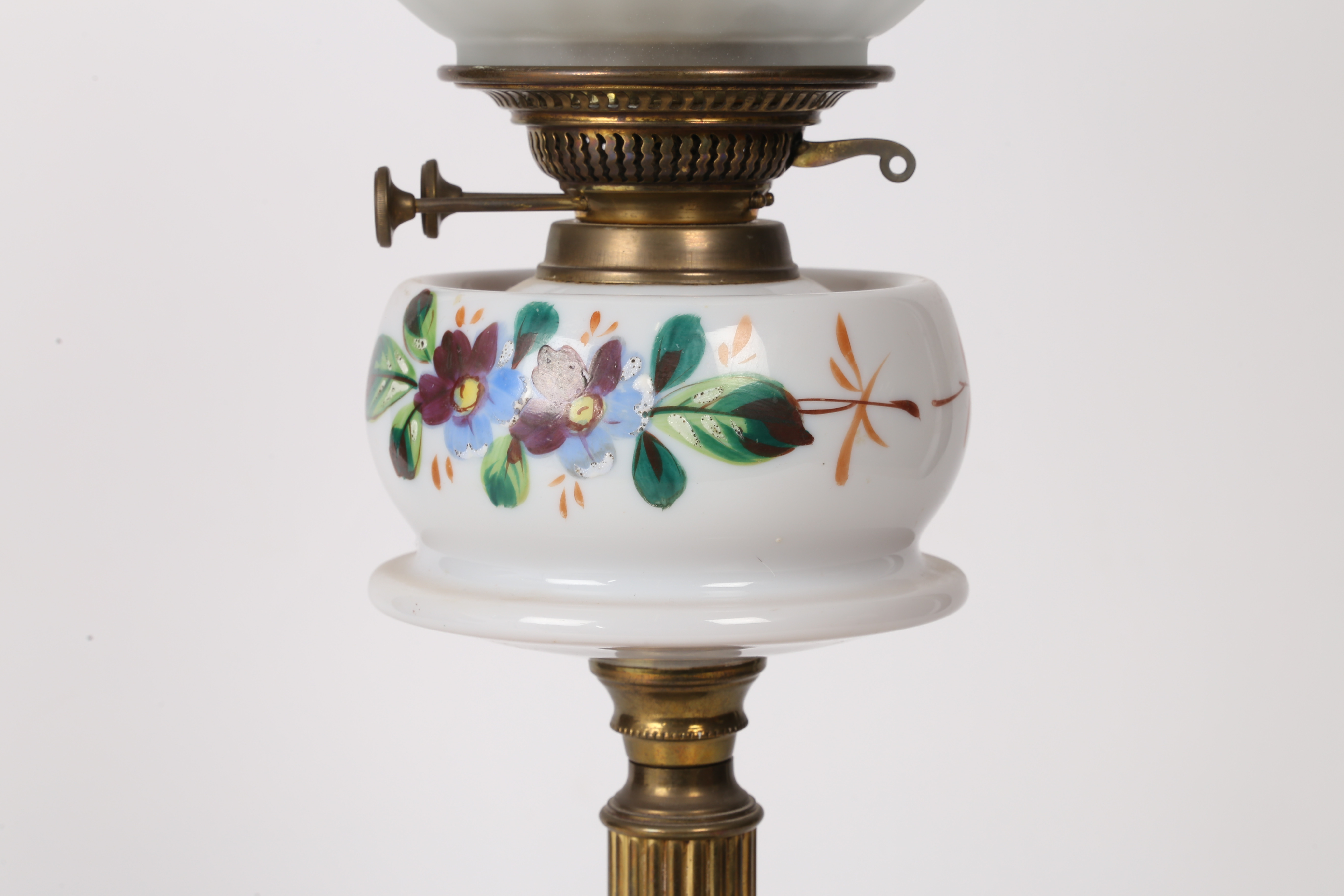 Images for 3543581. A CONTINENTAL GLASS GAS LAMP, 19TH CENTURY. - Auctionet