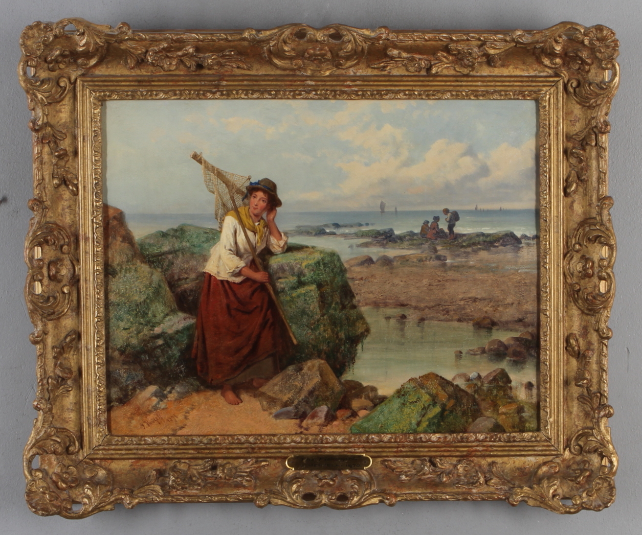 Images for 355223. ISAAC HENZELL. "The Fishergirl", oil on canvas ...