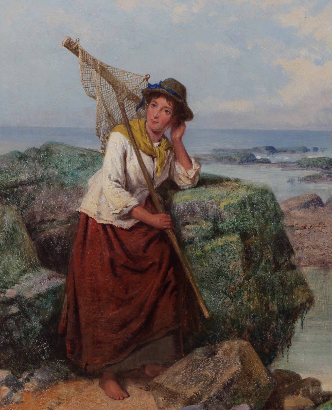 Images for 355223. ISAAC HENZELL. "The Fishergirl", oil on canvas ...