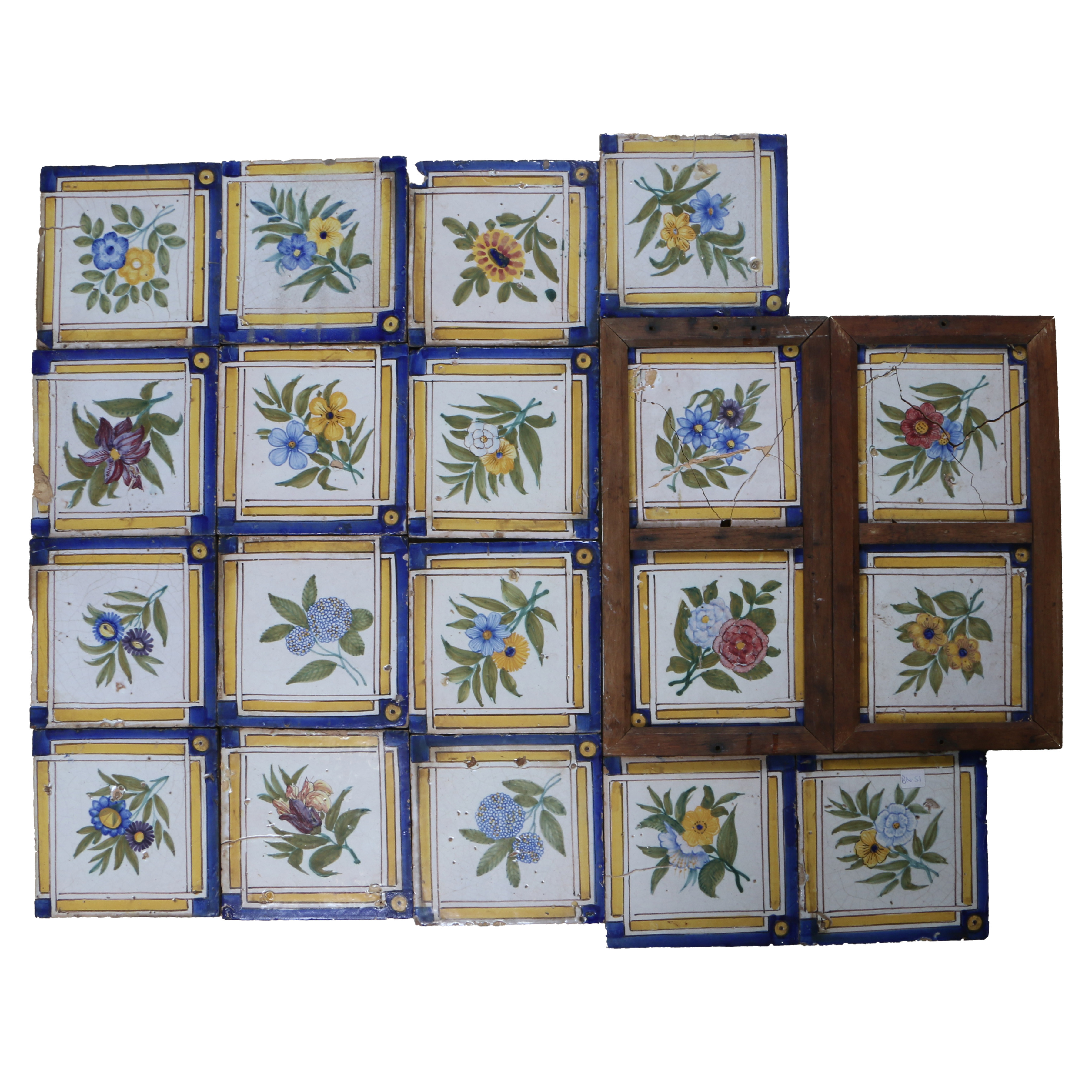 Images for 3553195. ITALIAN MOSCA EARTHENWARE TILES, NAPOLI 19TH ...