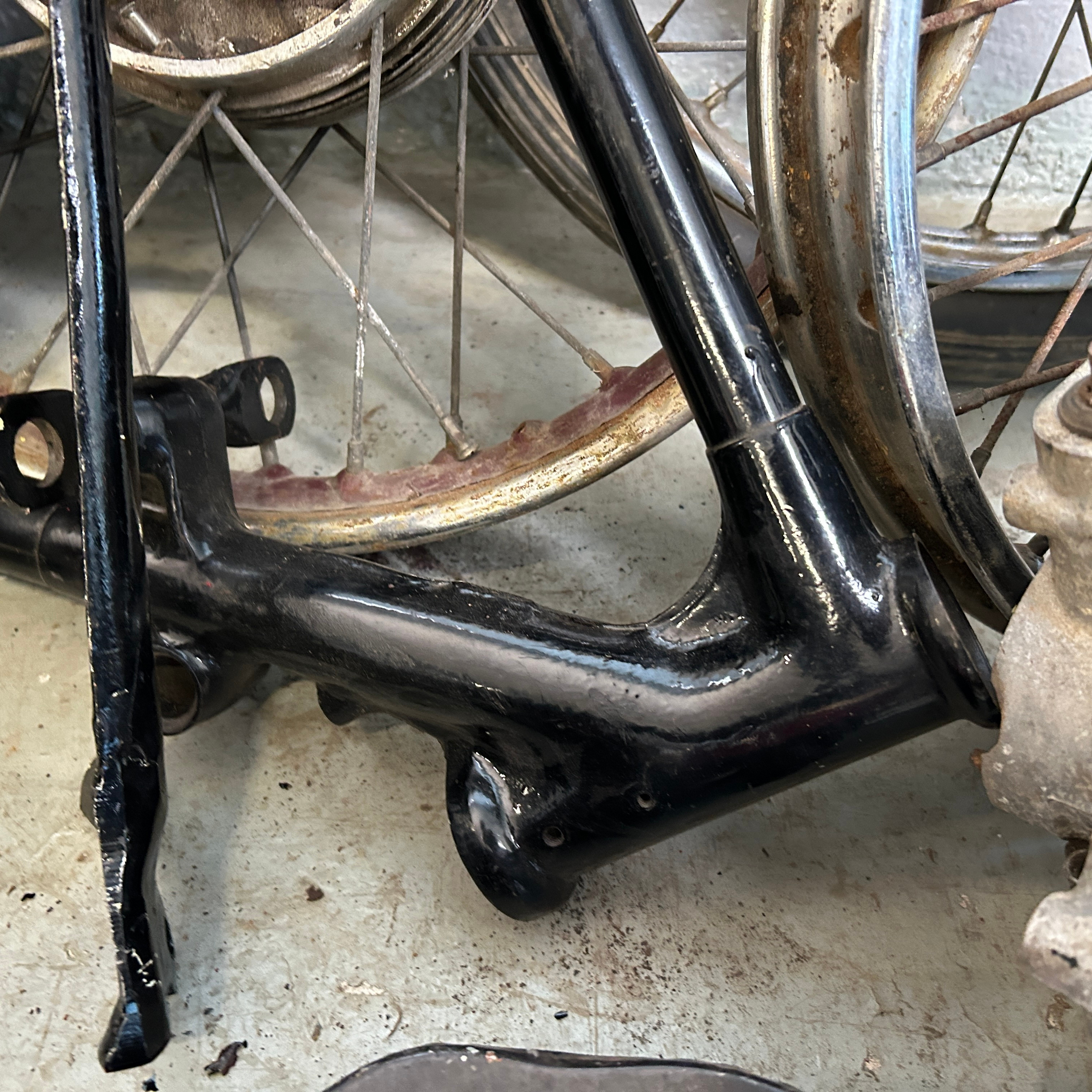 Images for 3594263. AJS/MATCHLESS, frame with paper and lot of parts ...