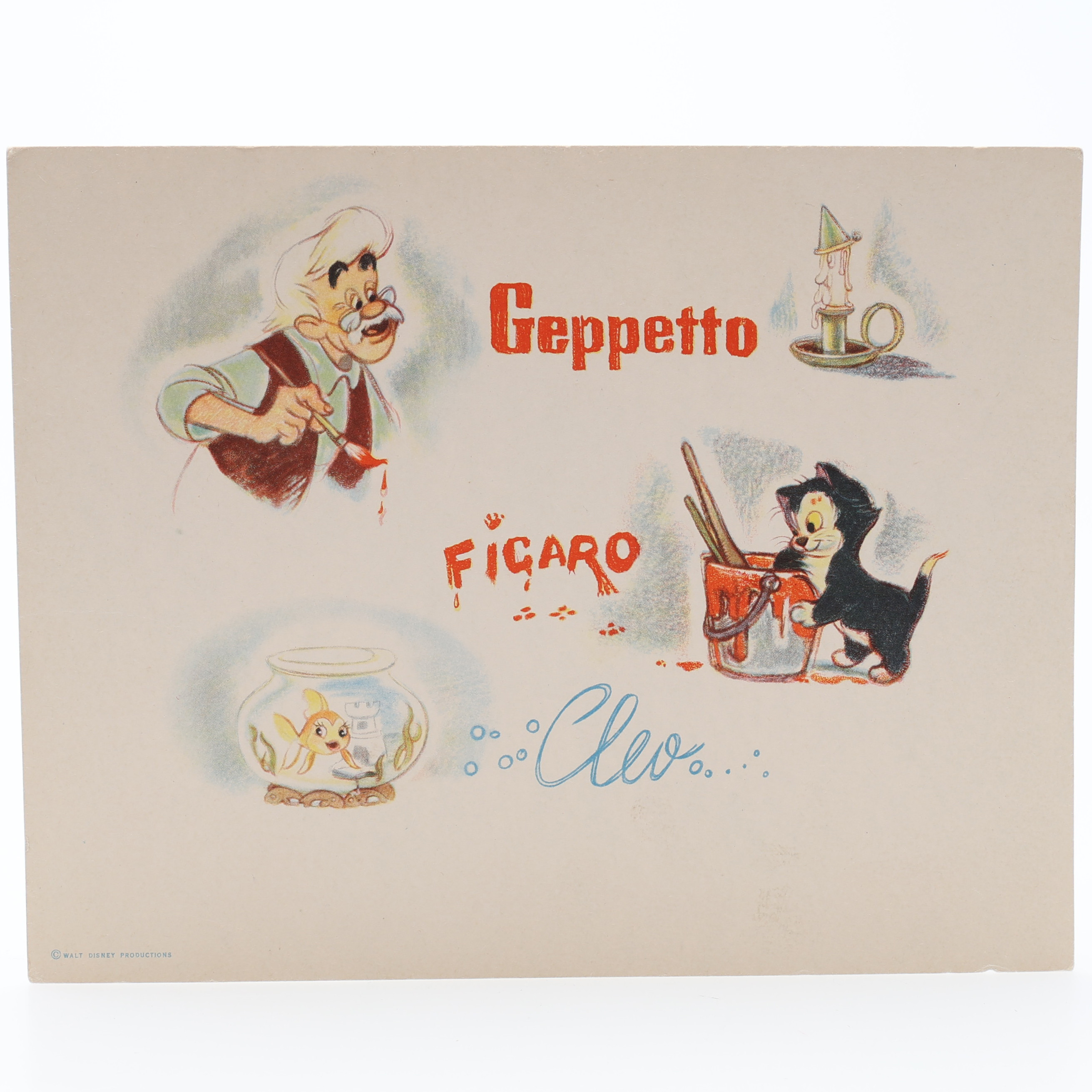 Images for 3596745. AUTOGRAPH. A PROMOTIONAL CARD FROM WALT DISNEY ...