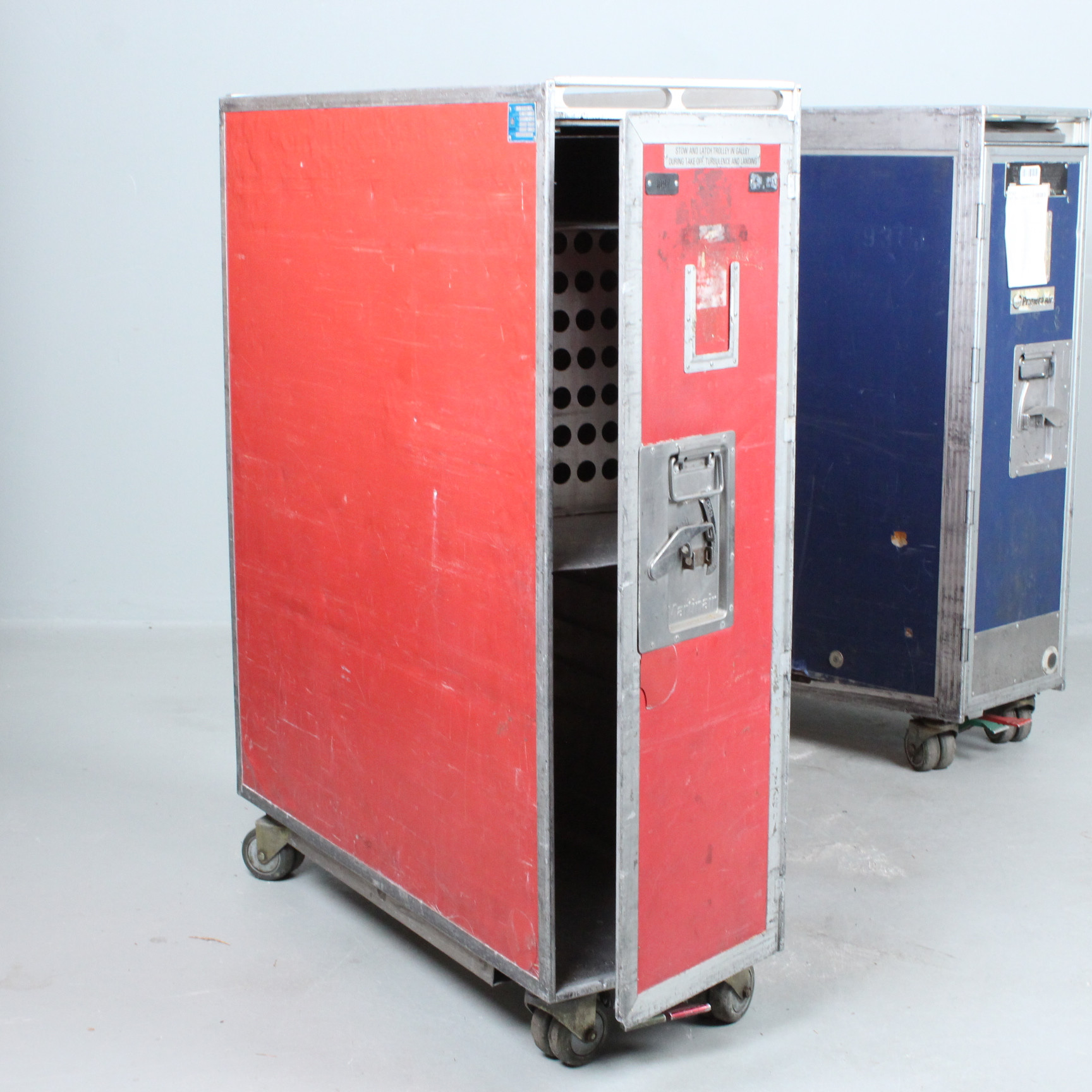 Images for 3598934. Two aluminum airplane trolleys, 'Primera Air' and ...