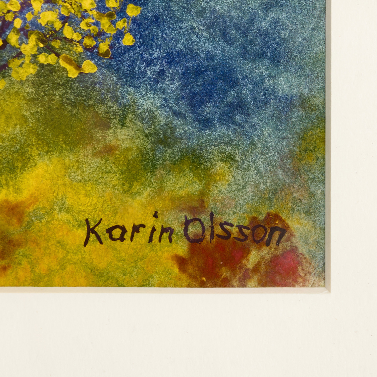 Bilder för 3604545. KARIN OLSSON. "Körsbärsblom, signerad Karin Olsson, akvarell. - Auctionet